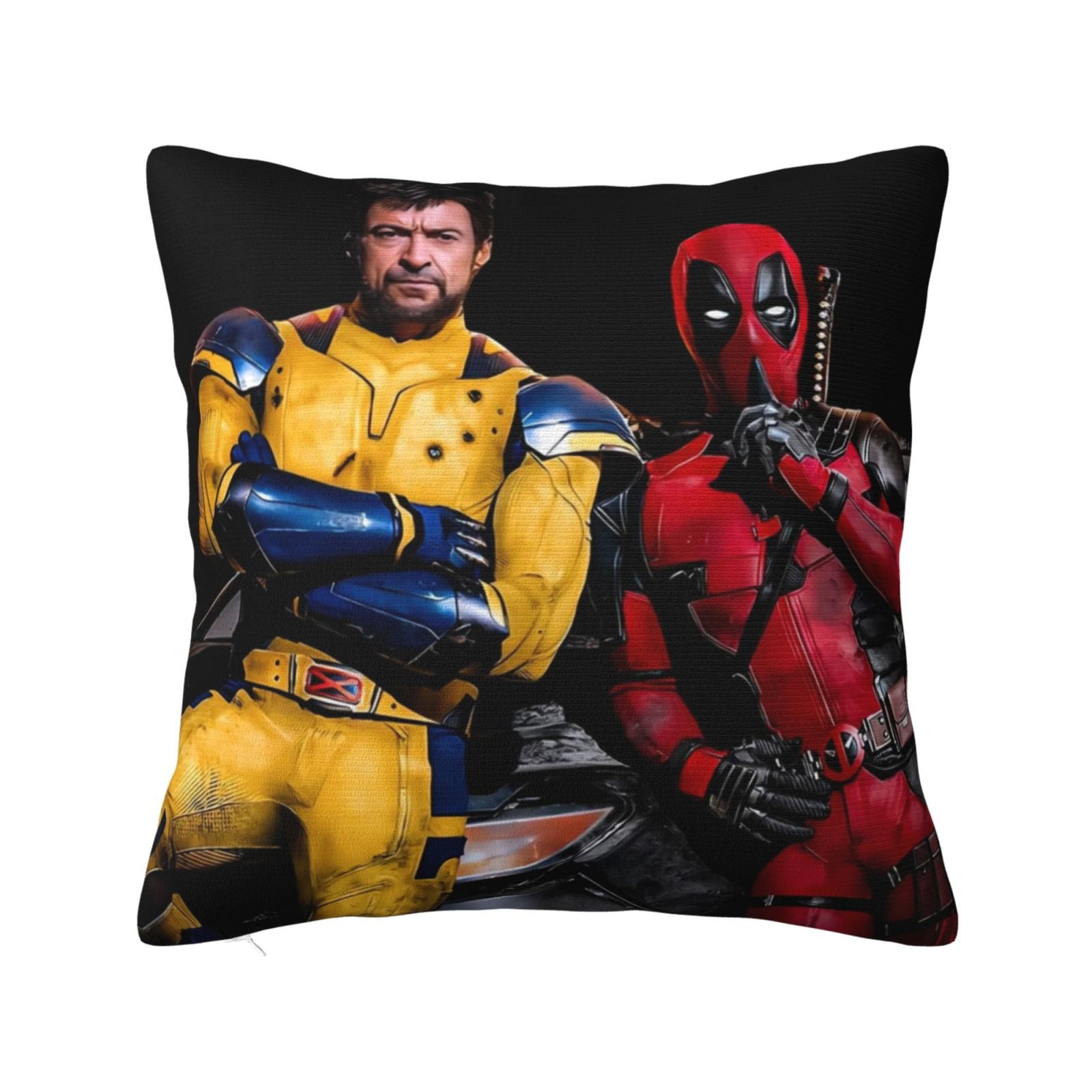 Deadpool Wolverine Throw Pillow Band Covers Decorative Pillowcase ...