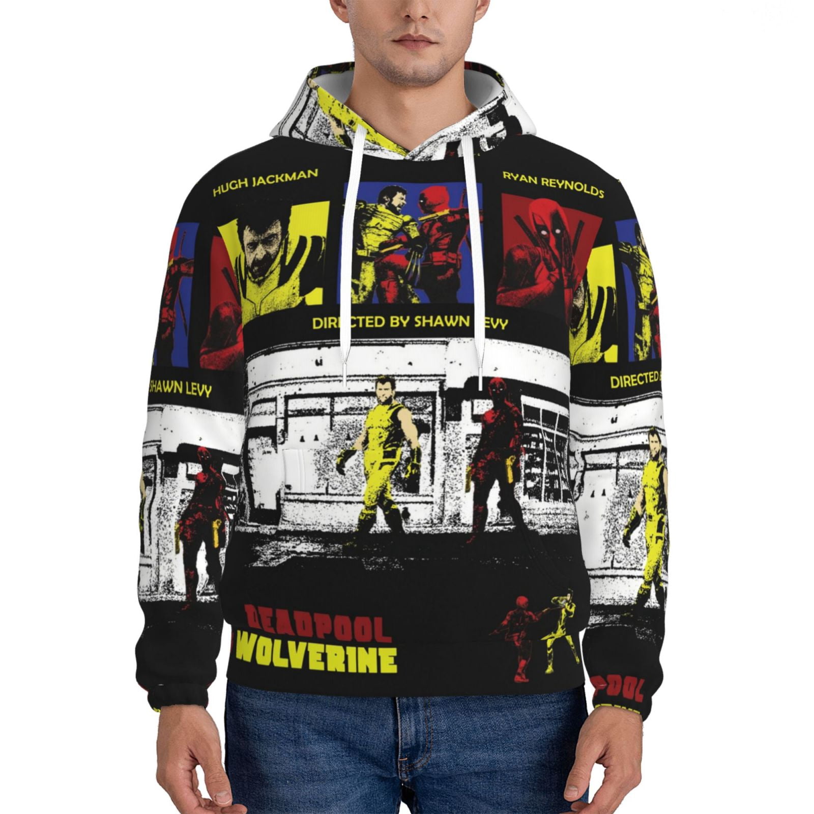 Deadpool Wolverine Unisex Hoodie Novelty 3D Print Graphic Hooded ...