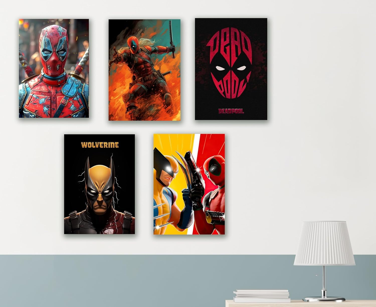 Deadpool & Wolverine Vertical Wall Paper Poster Pack - Set of 5, A4 ...