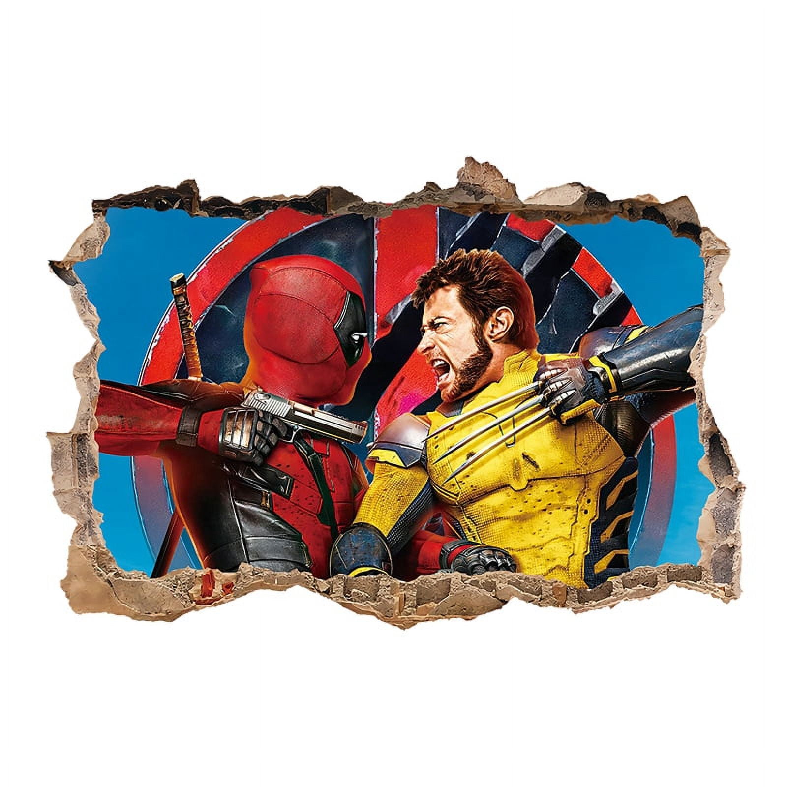 Deadpool & Wolverine Wall Sticker For Bedroom Living Room Nursery Party ...
