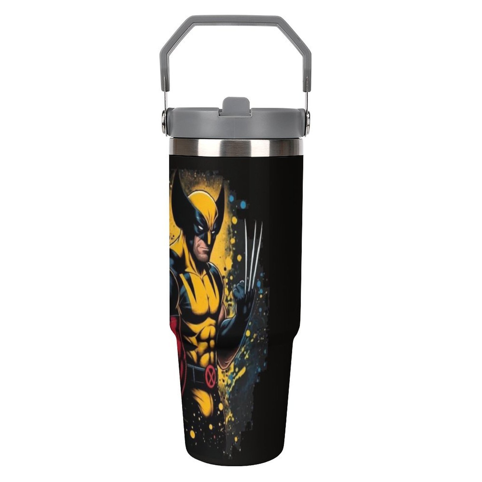 Deadpool & Wolverine17 Stainless Steel Tumbler Car Cup 30 Oz with ...