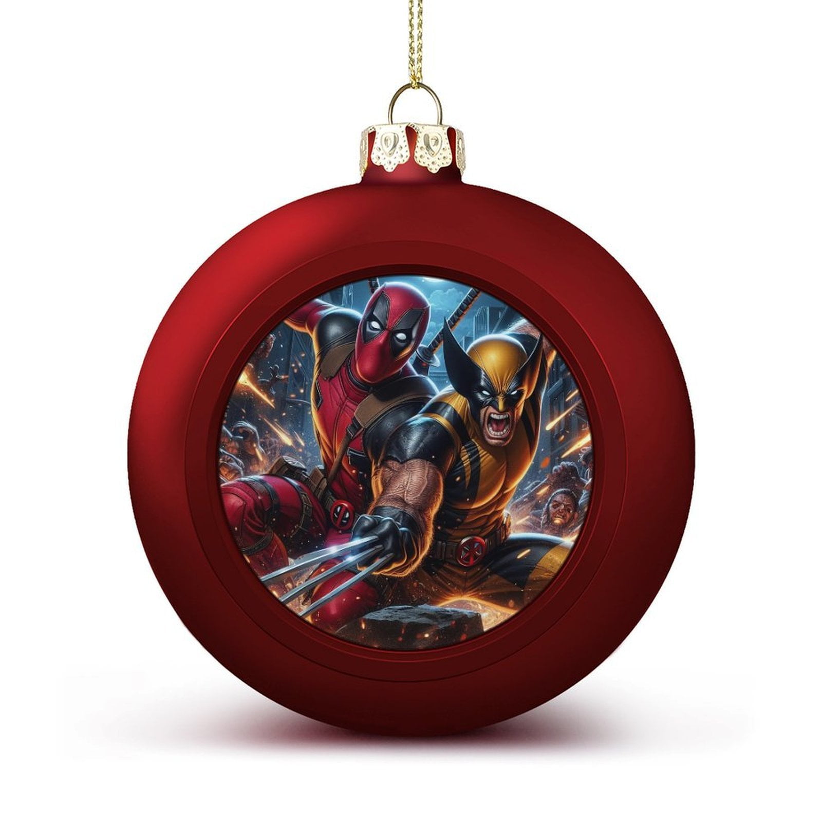 Deadpool & Wolverine29 Christmas Large Ball Ornaments for Tree ...