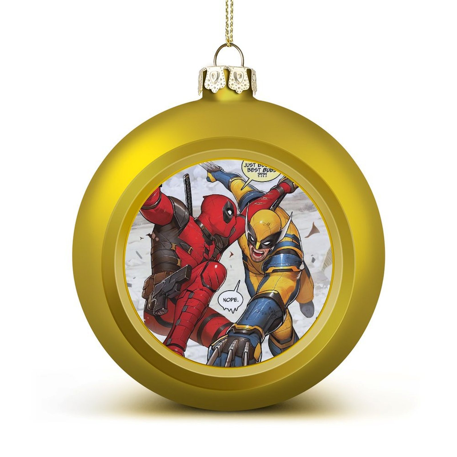 Deadpool & Wolverine56 Christmas Large Ball Ornaments for Tree ...