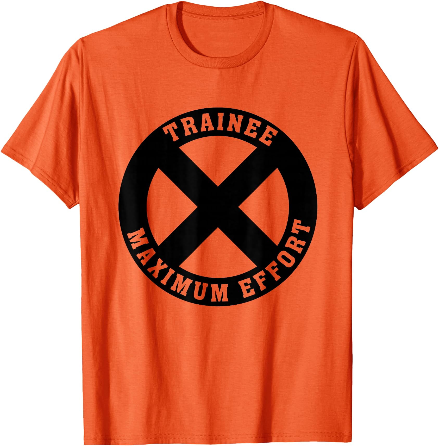 Deadpool X-Force Trainee Maximum Effort DTG Print Unisex T-Shirt,Orange ...