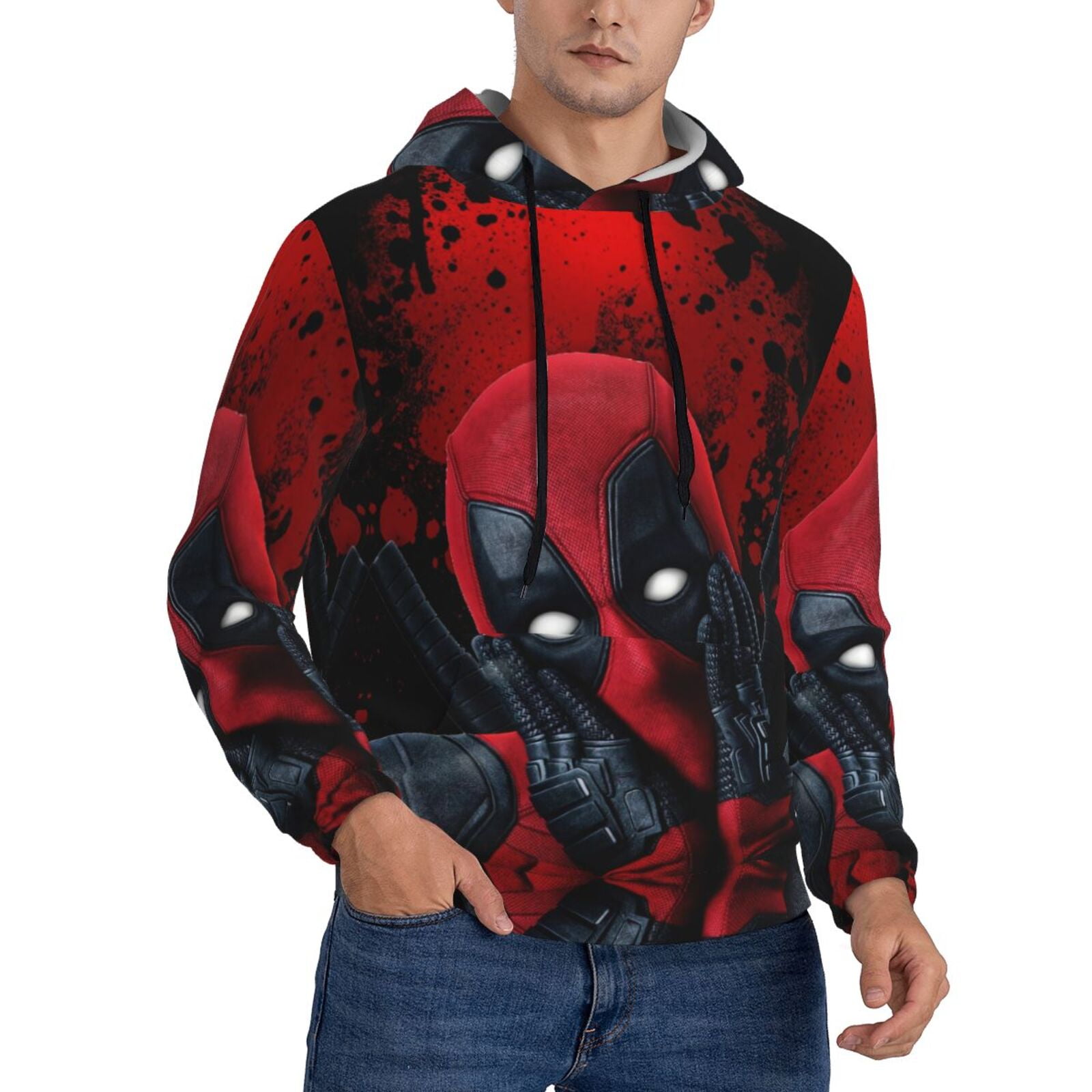 Deadpool acting cute Sweatshirts Hoodie 3D Print Hoodie for Men and ...