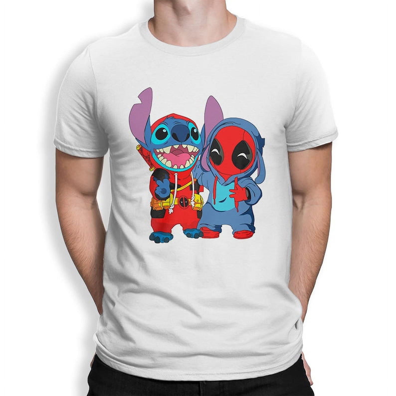 Deadpool and Stitch Best Friends T-Shirt, 100% Cotton Tee, Men's and ...