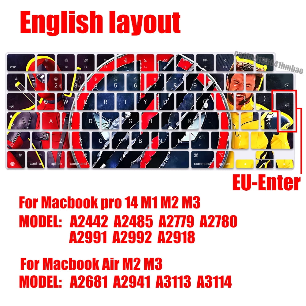 Deadpool and Wolverine EaU Lyout Soft Silicone Keyboard Cover for ...