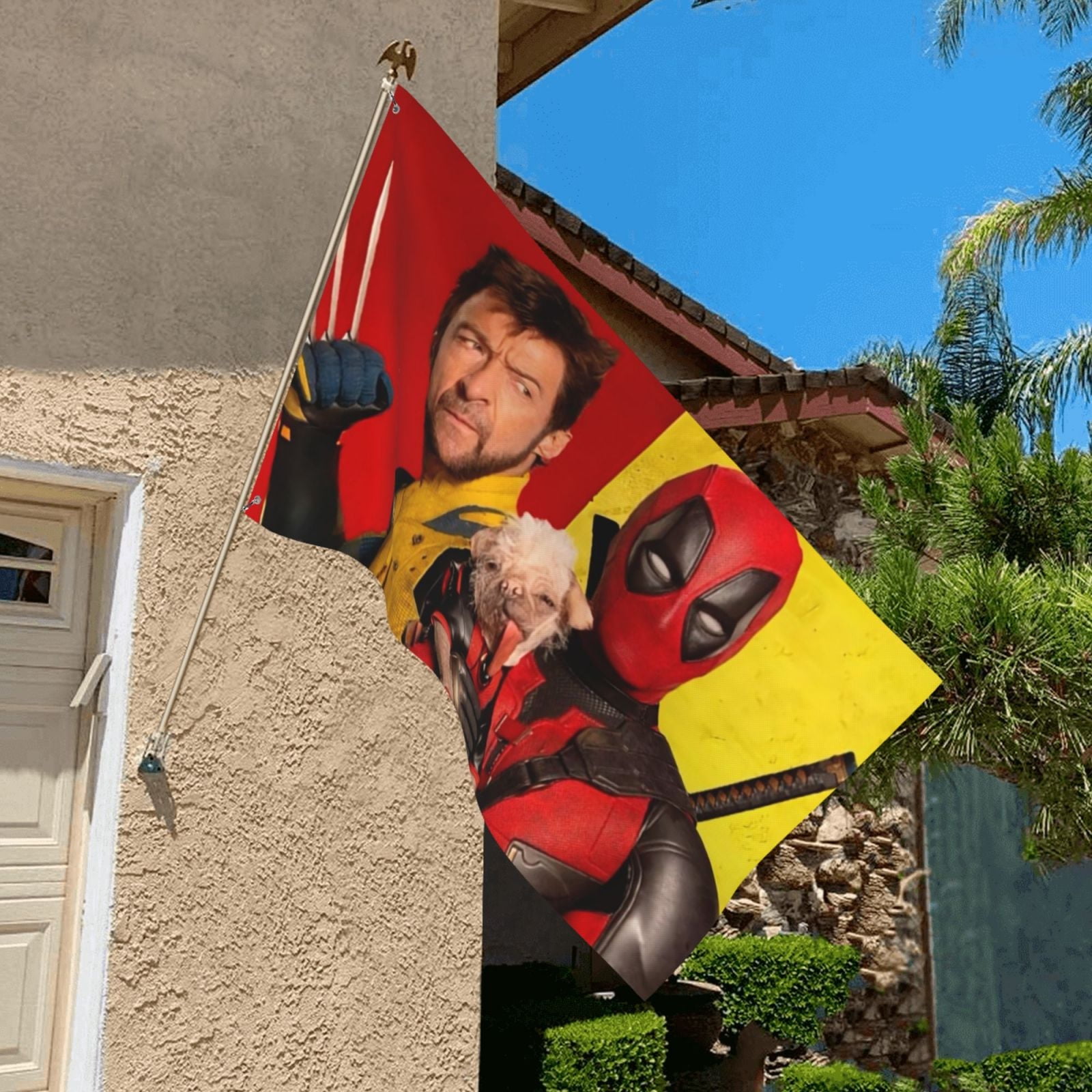 Deadpool and Wolverine Garden Flag 3x5 Feet Indoor Decoration Flag ...