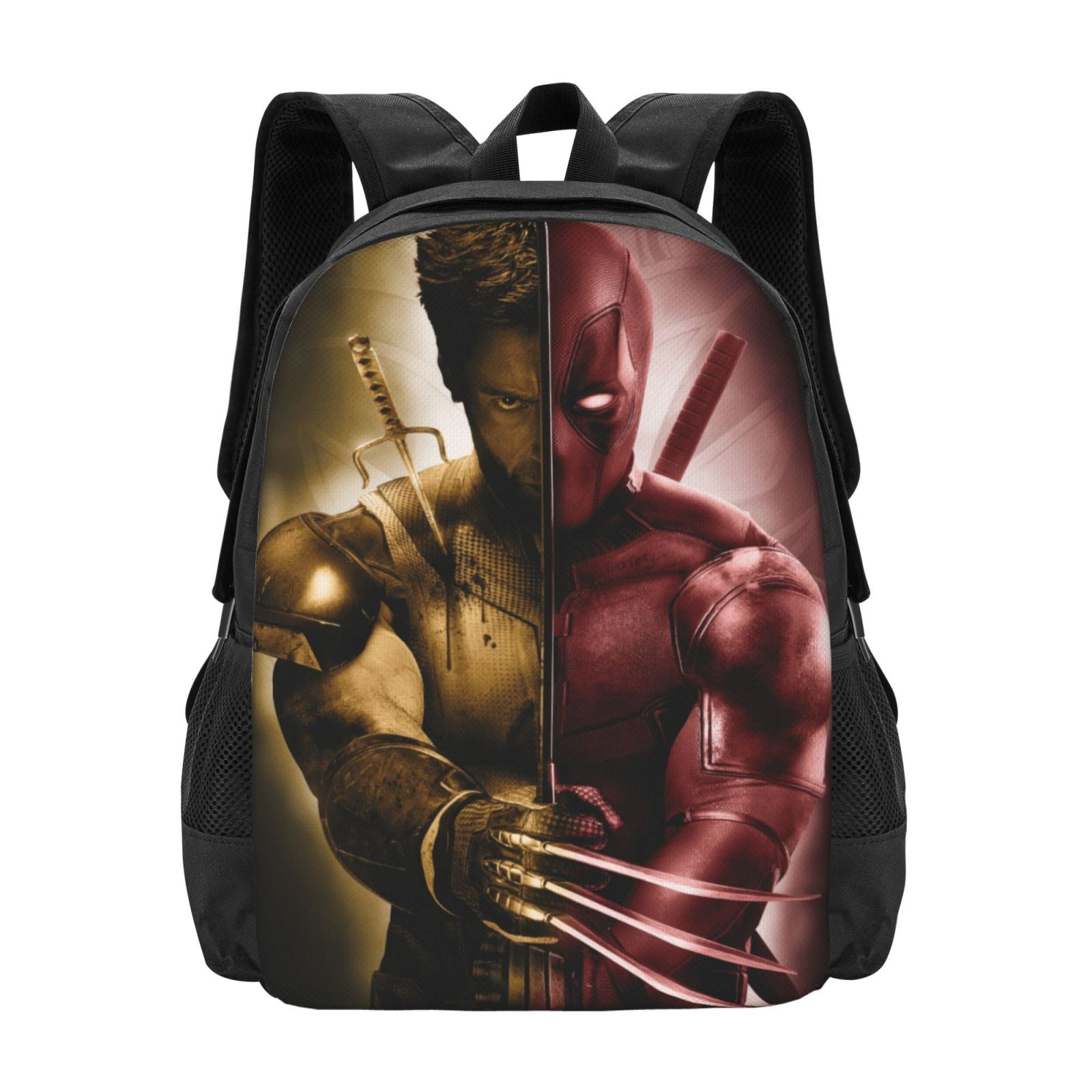 Deadpool and Wolverine Movie Backpack Hero Man Casual Daypack Comic ...