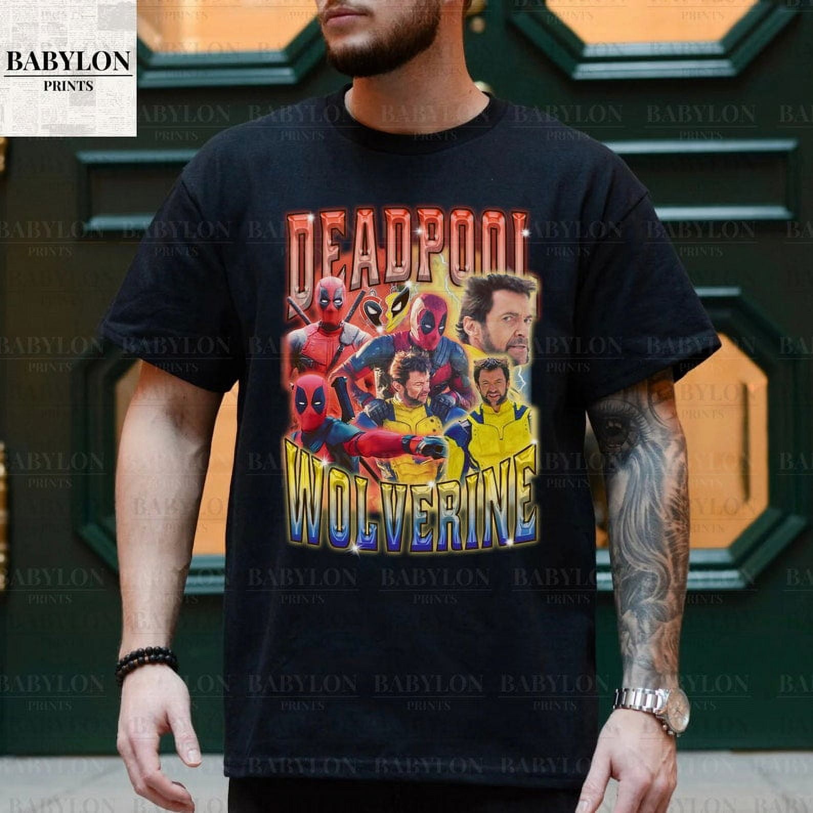 Deadpool and Wolverine Shirt 90s bootleg graphic tee sweatshirt hoodie ...