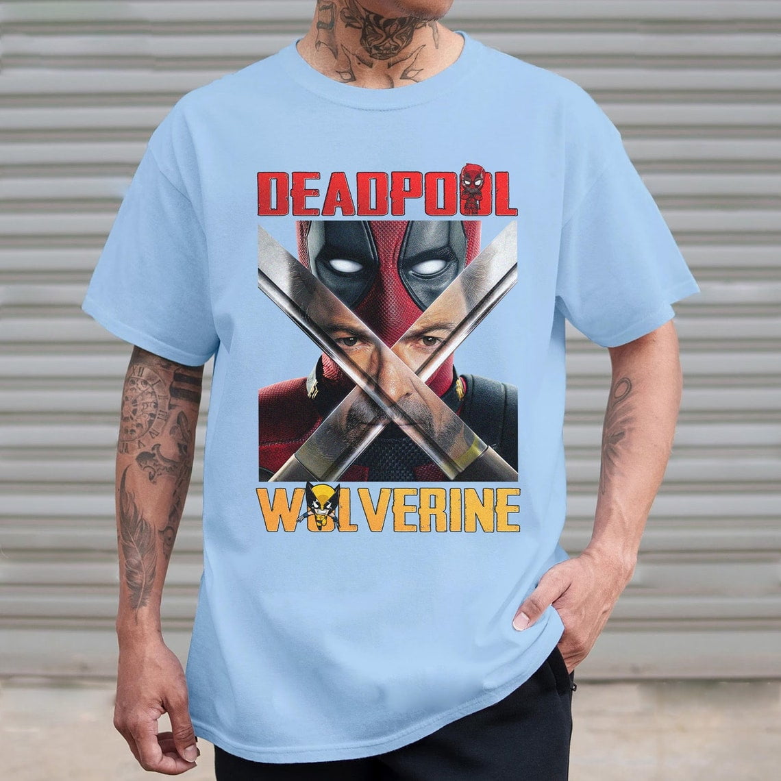 Deadpool and Wolverine T-shirt, Deadpool 3 Movie Shirt, Deadpool ...