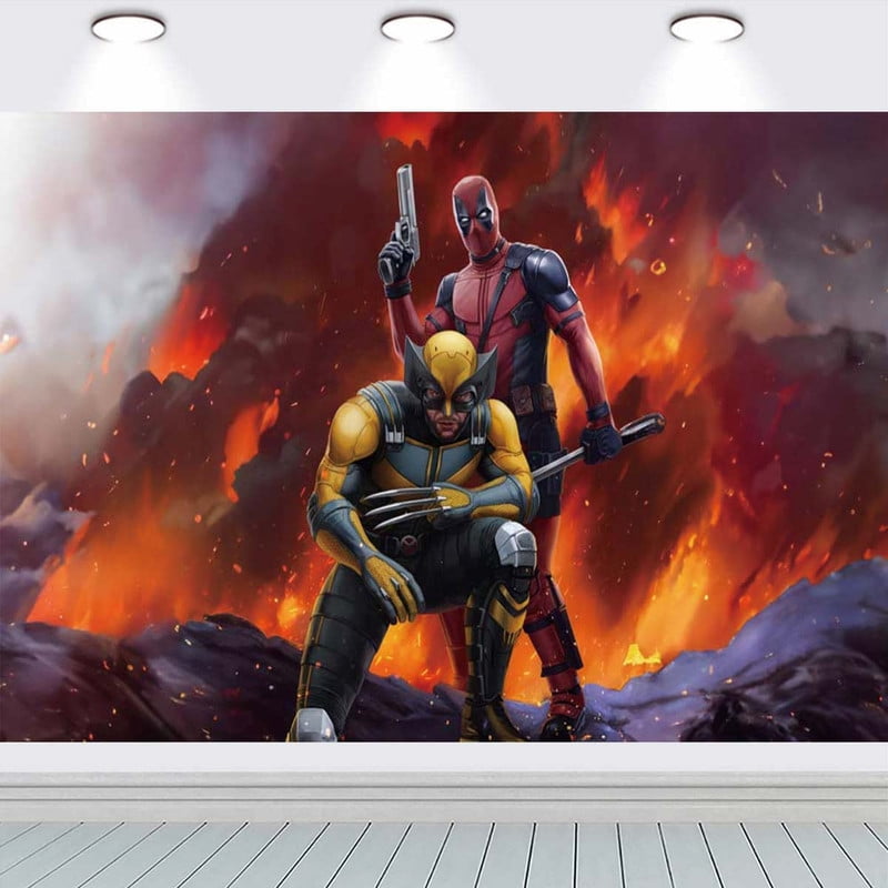 Deadpool and Wolverine Taspestry Poster Banner Backdrop Background Wall ...