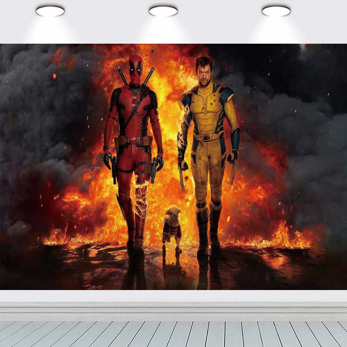 Deadpool and Wolverine school Poster Backdrop Banner Party Supplies ...