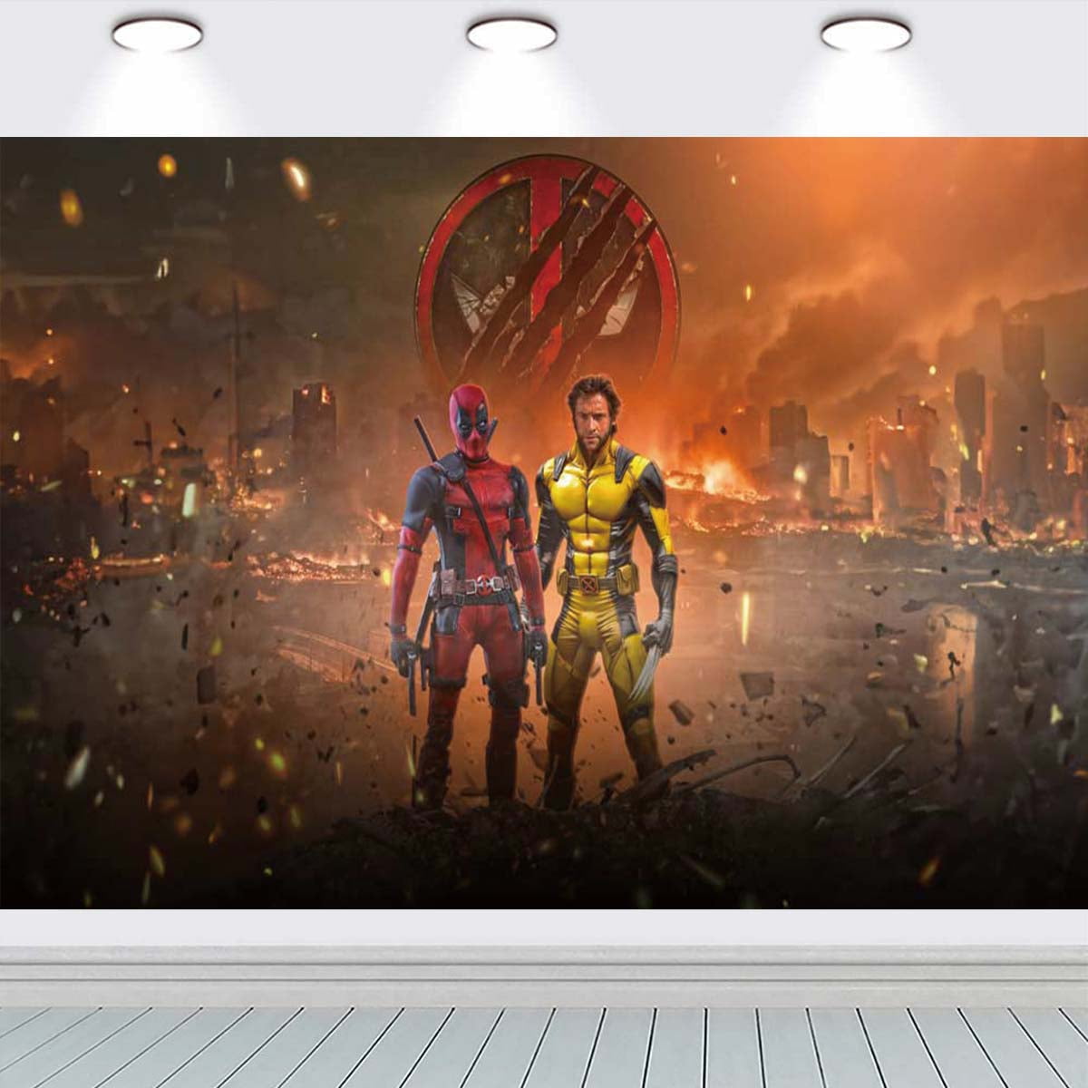 Deadpool and Wolverine school Poster Wall Decor Birthday Banner ...