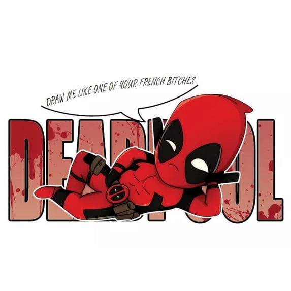 Deadpoool Draw Me Stickers Phone Decal Water Bottle Stickers Car Decals ...