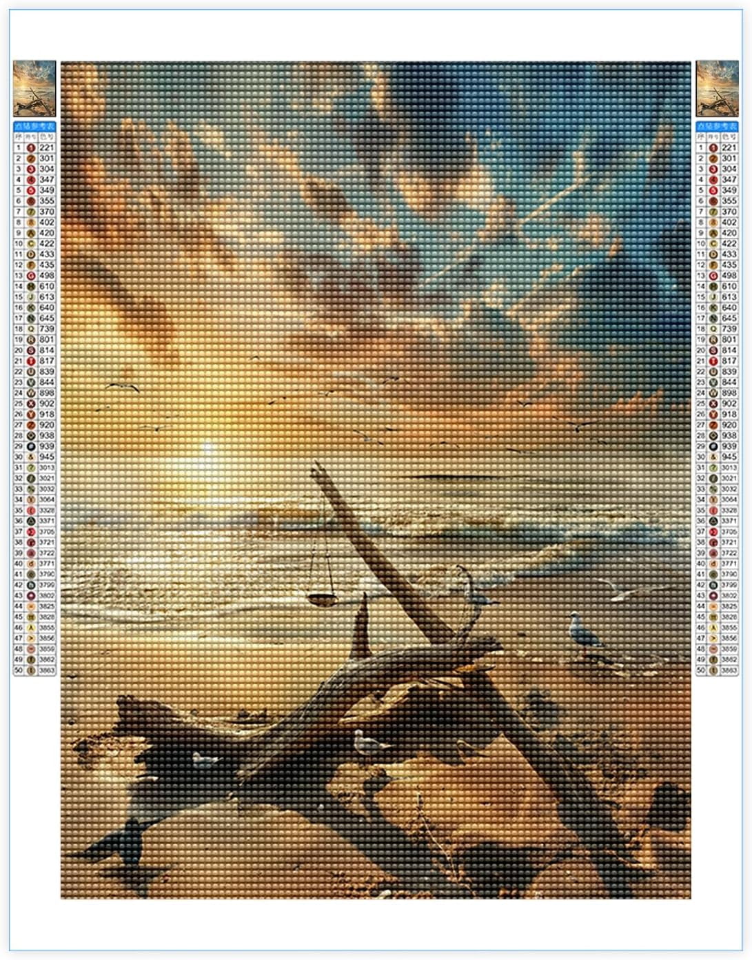 Deadwood By The Sea Diamond Painting Kits For Adults, Beautiful Scenery ...