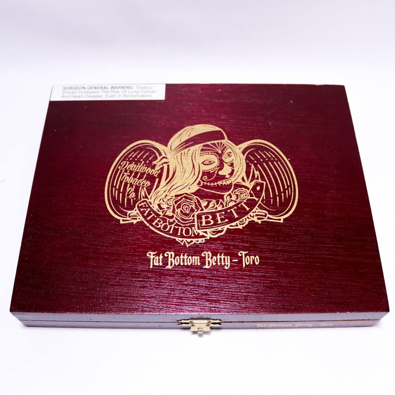 Deadwood Tobacco Co Fat Bottom Betty Toro Empty Wood Cigar Box 9" x 7. ...