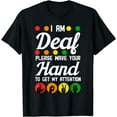 Deaf Awareness Hearing Aid Implant ASL Wave Your Hand T-Shirt - Walmart.com
