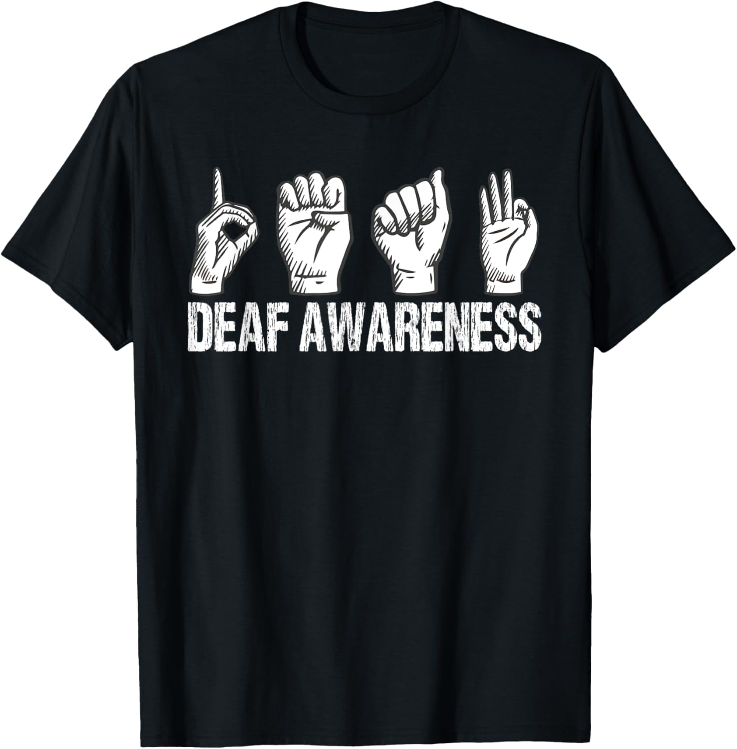 Deaf Awareness | Language Design | Deaf Pride T-Shirt - Walmart.com
