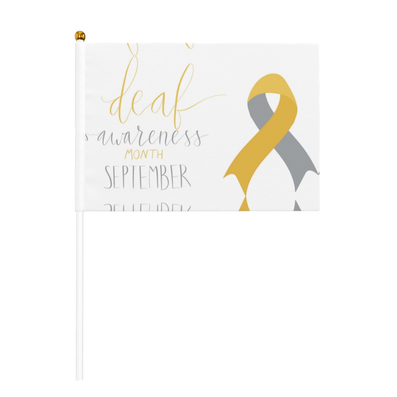 Deaf Awareness Month Hearing Loss Month Flag Small Mini Hand Held Flags ...