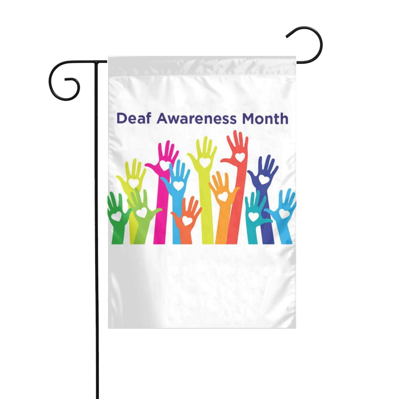 Deaf Awareness Month Hearing Loss Month Garden Flag Double Sided Yard ...