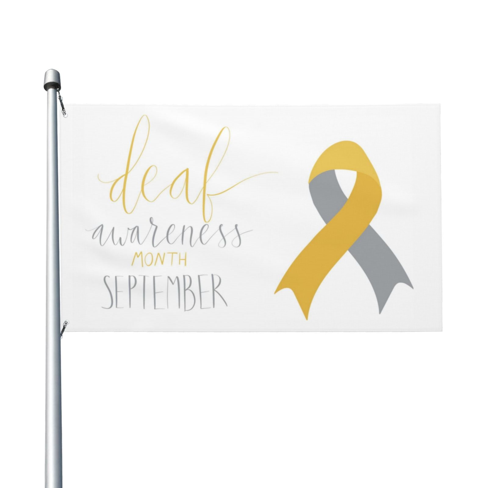 Deaf Awareness Month Hearing Loss Month Garden Flags 3x5 Ft Decoration ...