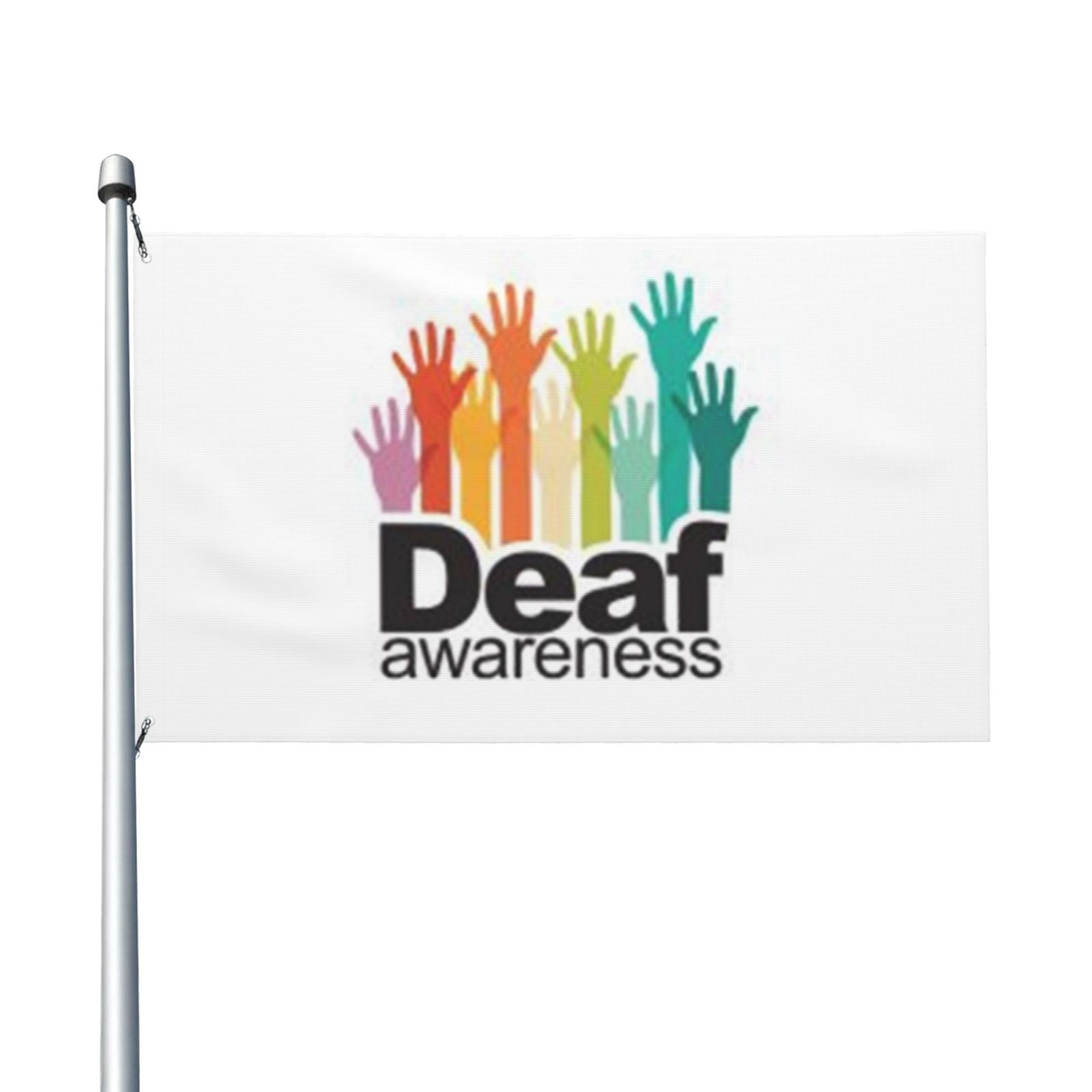 Deaf Awareness Month Hearing Loss Month Garden Flags 3x5 Ft Decoration ...