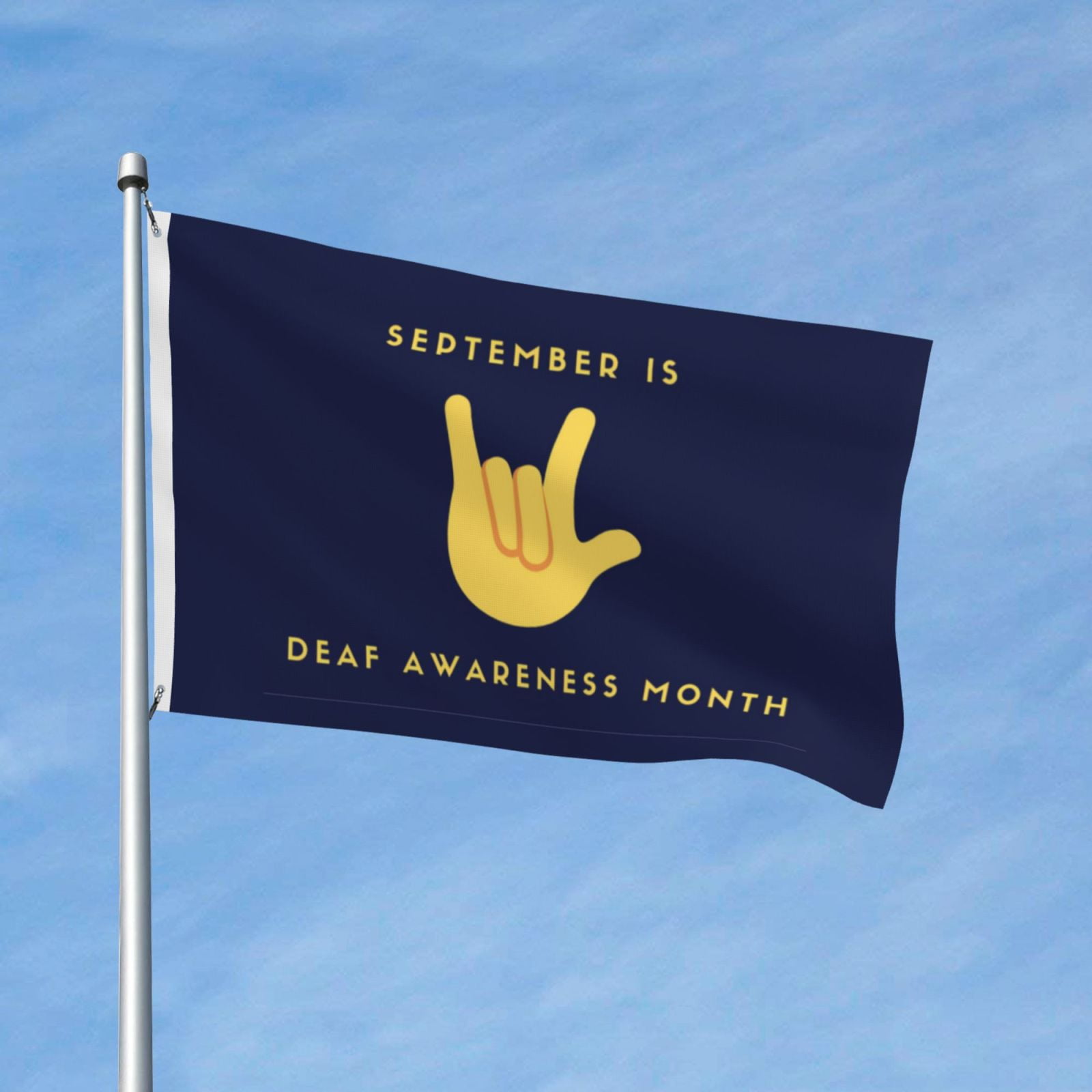Deaf Awareness Month Hearing Loss Month Garden Flags 3x5 Ft Decoration ...