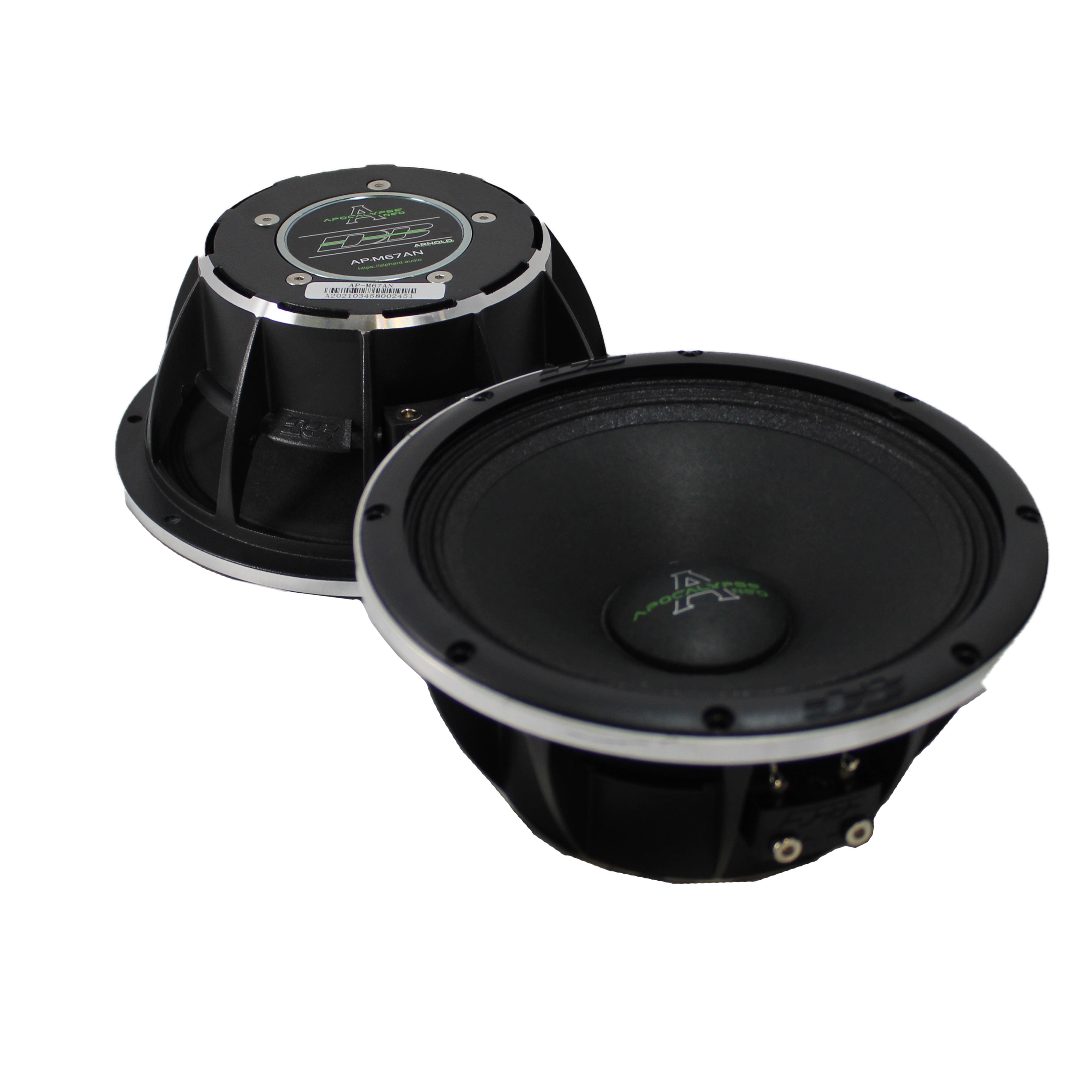 "Deaf Bonce 6.5"" 1200W 4Ohm Midrange Speakers, Apocalypse Series AP ...
