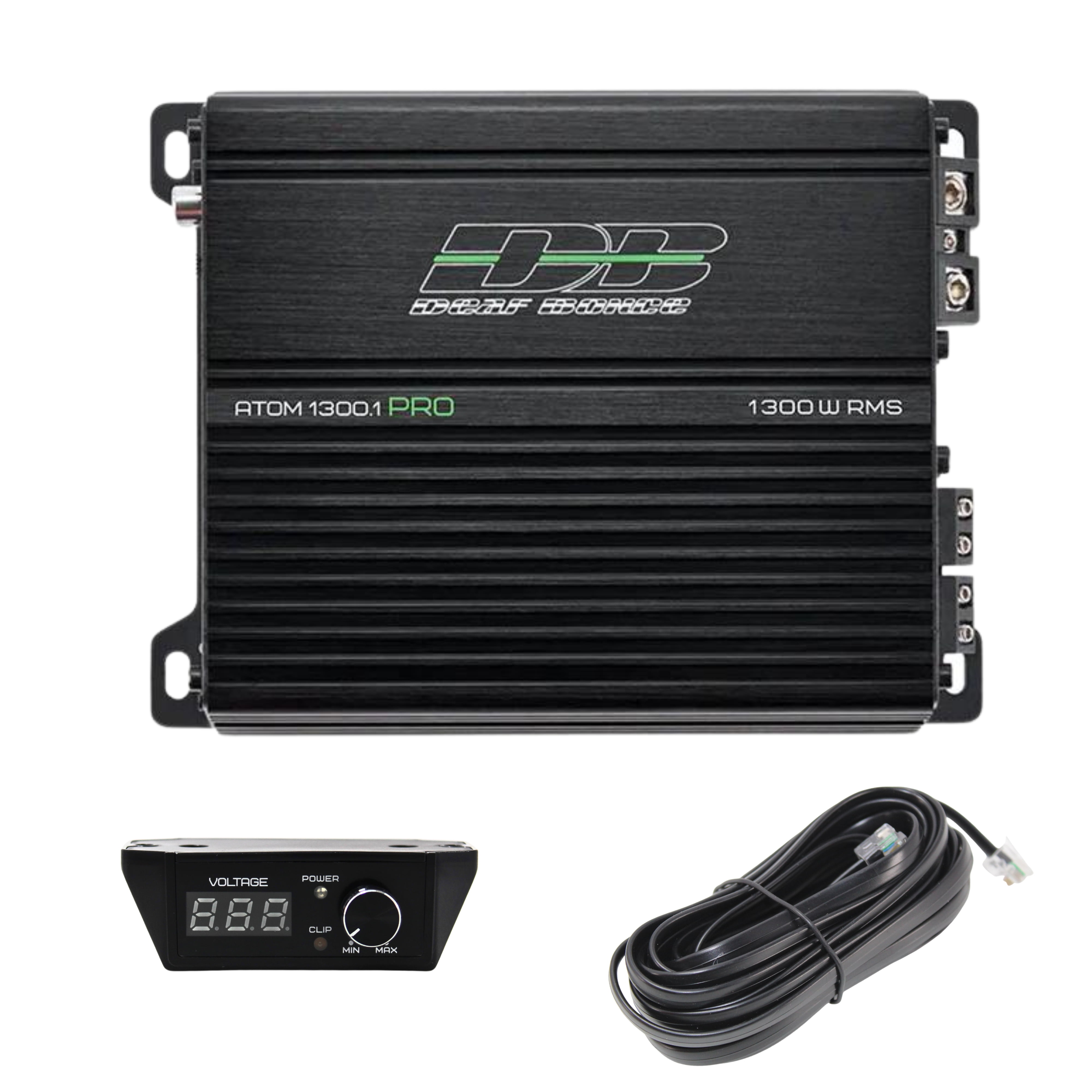 Deaf Bonce ATOM 1300.1 PRO 1300W Car Audio Power Amplifier Class-D ...
