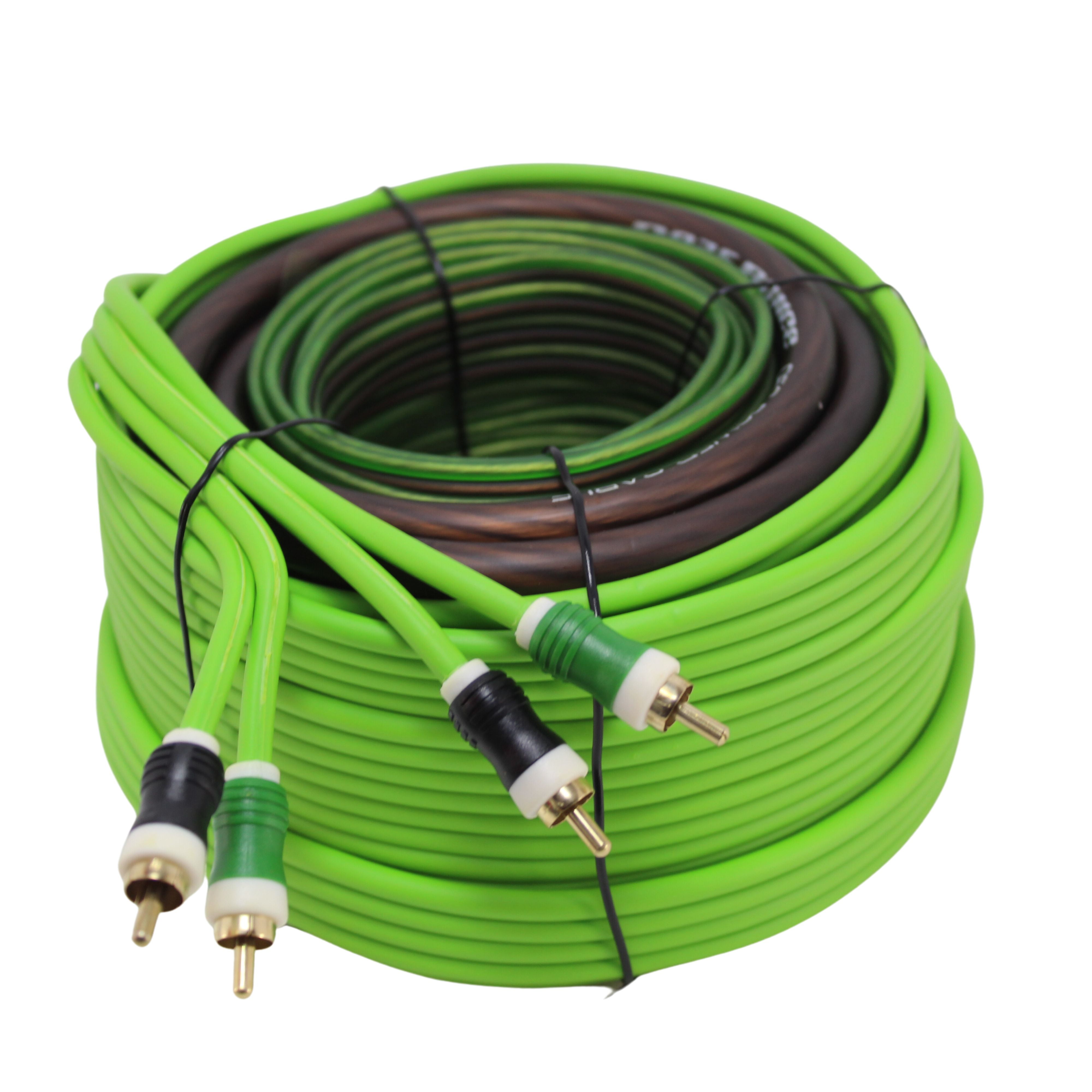 Deaf Bonce Machete 4 GA OFC 4 Ch Green Amplifier Wiring Kit MWK-44CU ...