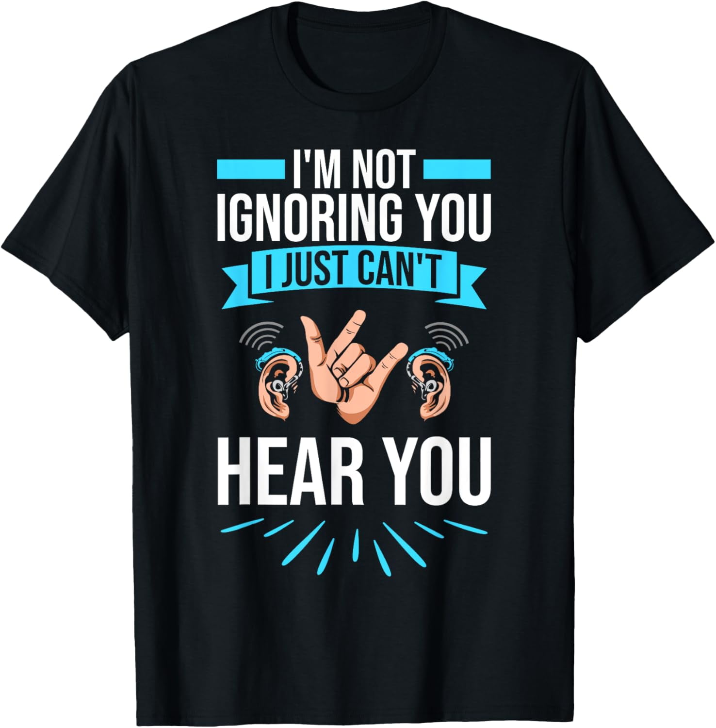 Deaf Culture ASL Sign Language Deaf People Deaf Awareness T-Shirt ...