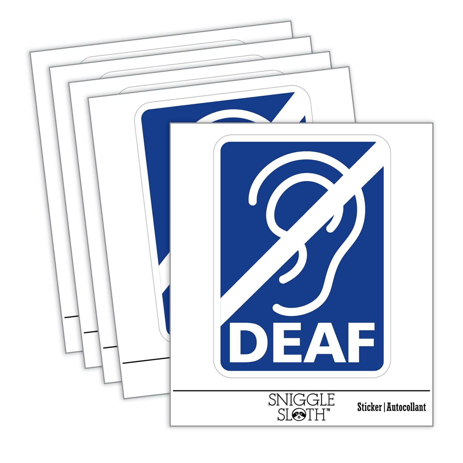 Deaf Hearing Loss Ear Car Window Bumper Water Bottle Phone Tablet ...