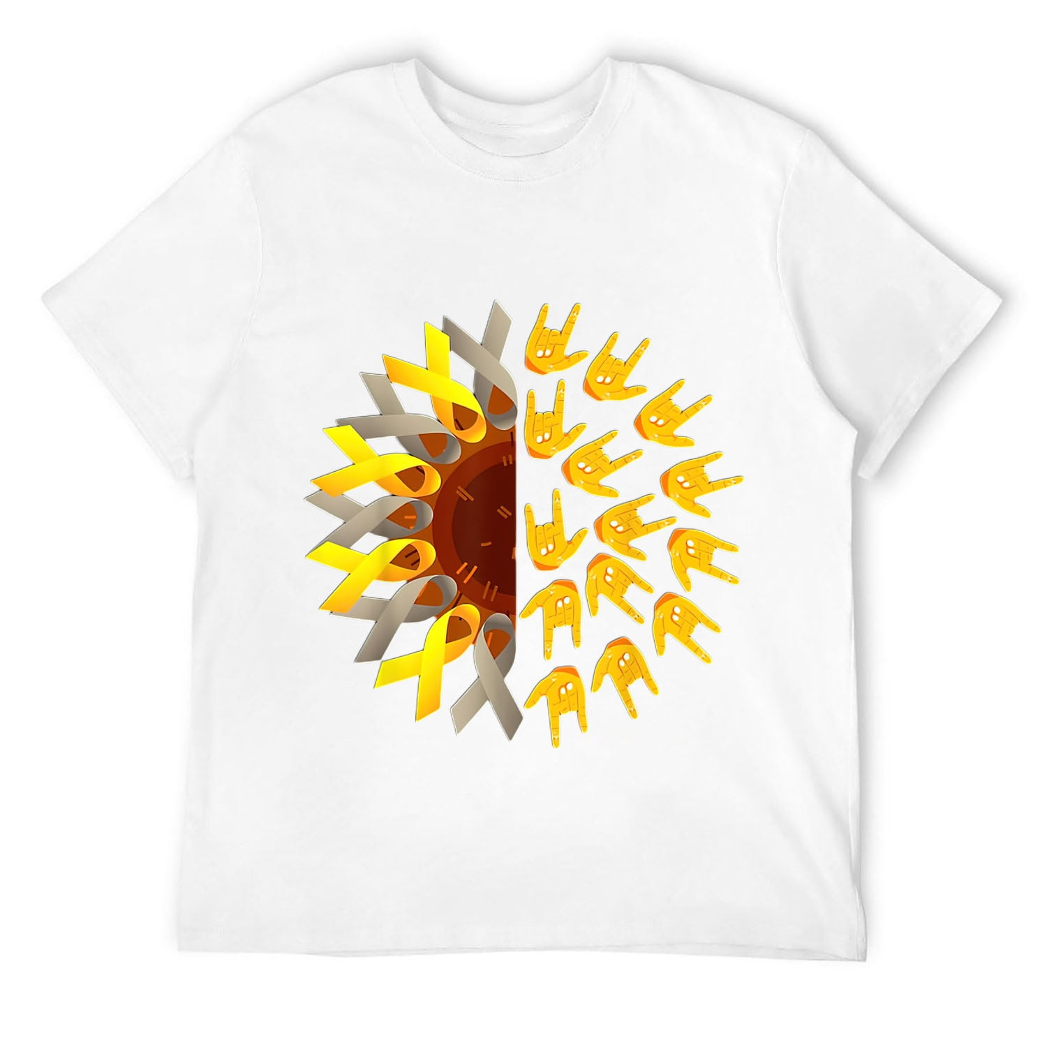 Deaf Pride Cool ASL Sign Language T-Shirt - Walmart.com