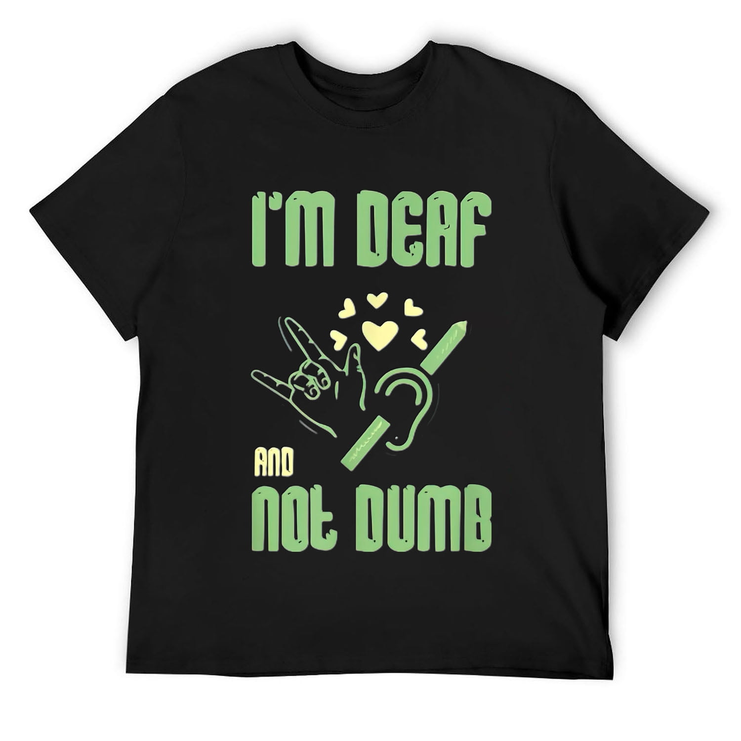 Deaf Pride I ASL sign language design for deaf people T-Shirt - Walmart.com