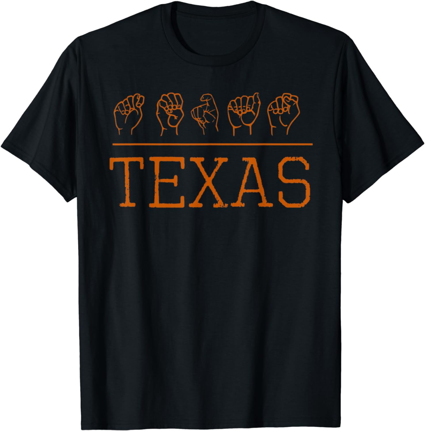 Deaf Pride Texas Trendy ASL Sign Language Fan Gift Shirt - Walmart.com