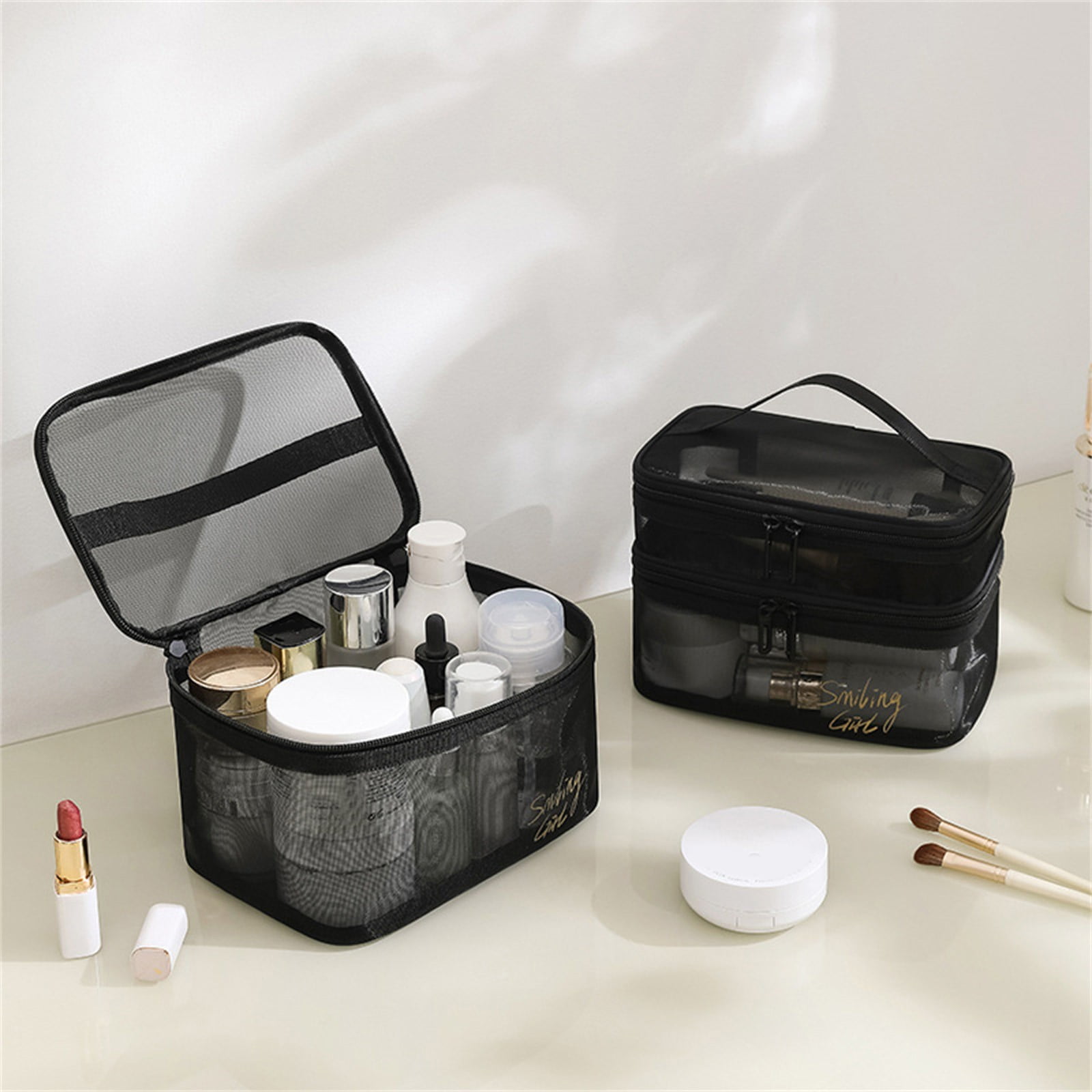 Deagia Clear Storage Bins Clearance Large Capacity Handheld Transparent ...