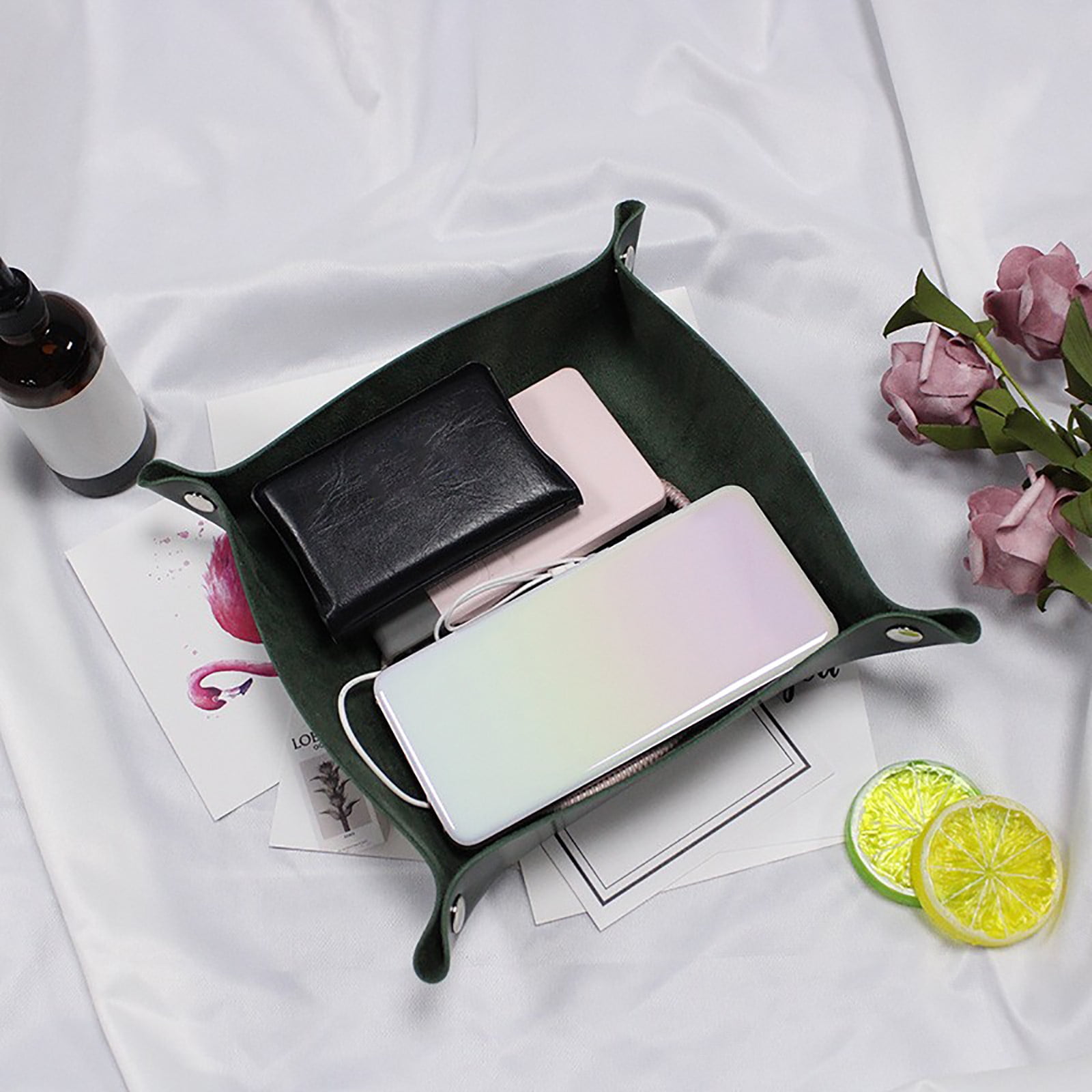 Deagia Clear Storage Bins Clearance Leather Men and Women Portable All ...