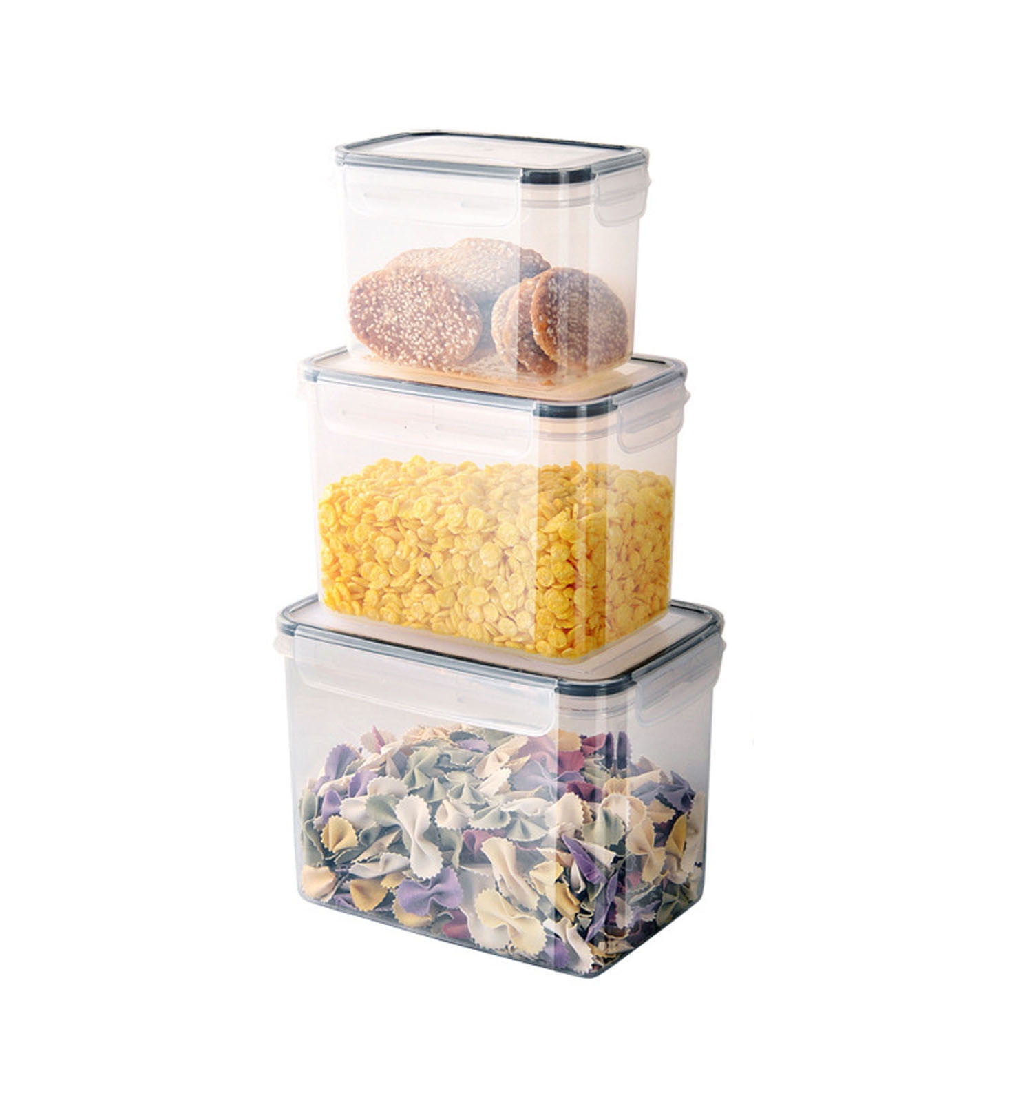 Deagia Clear Storage Bins Clearance Single Transparent Plastic Storage ...