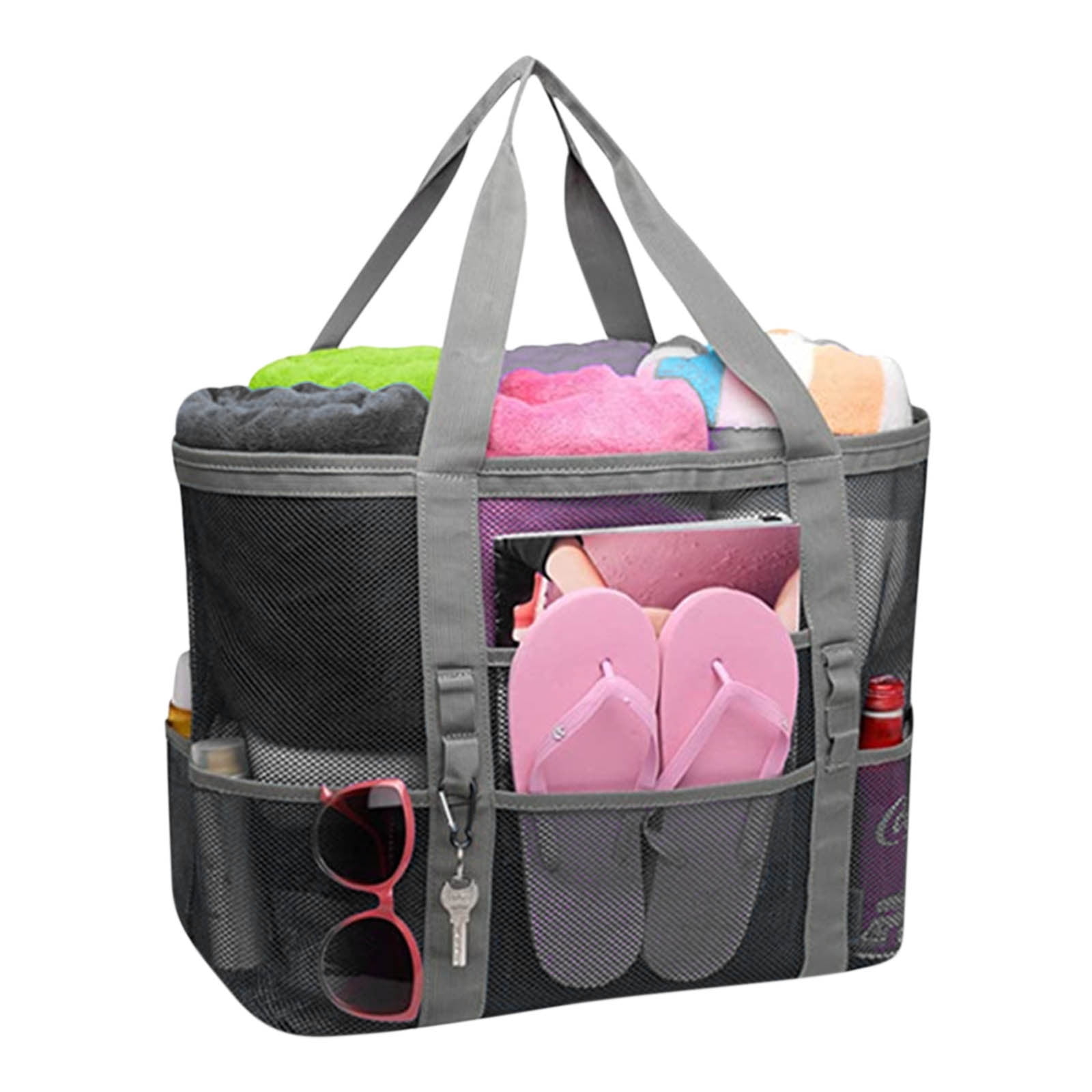 Deagia Clear Storage Bins Clearance Swimming Beach Bag Swimsuit Mesh ...