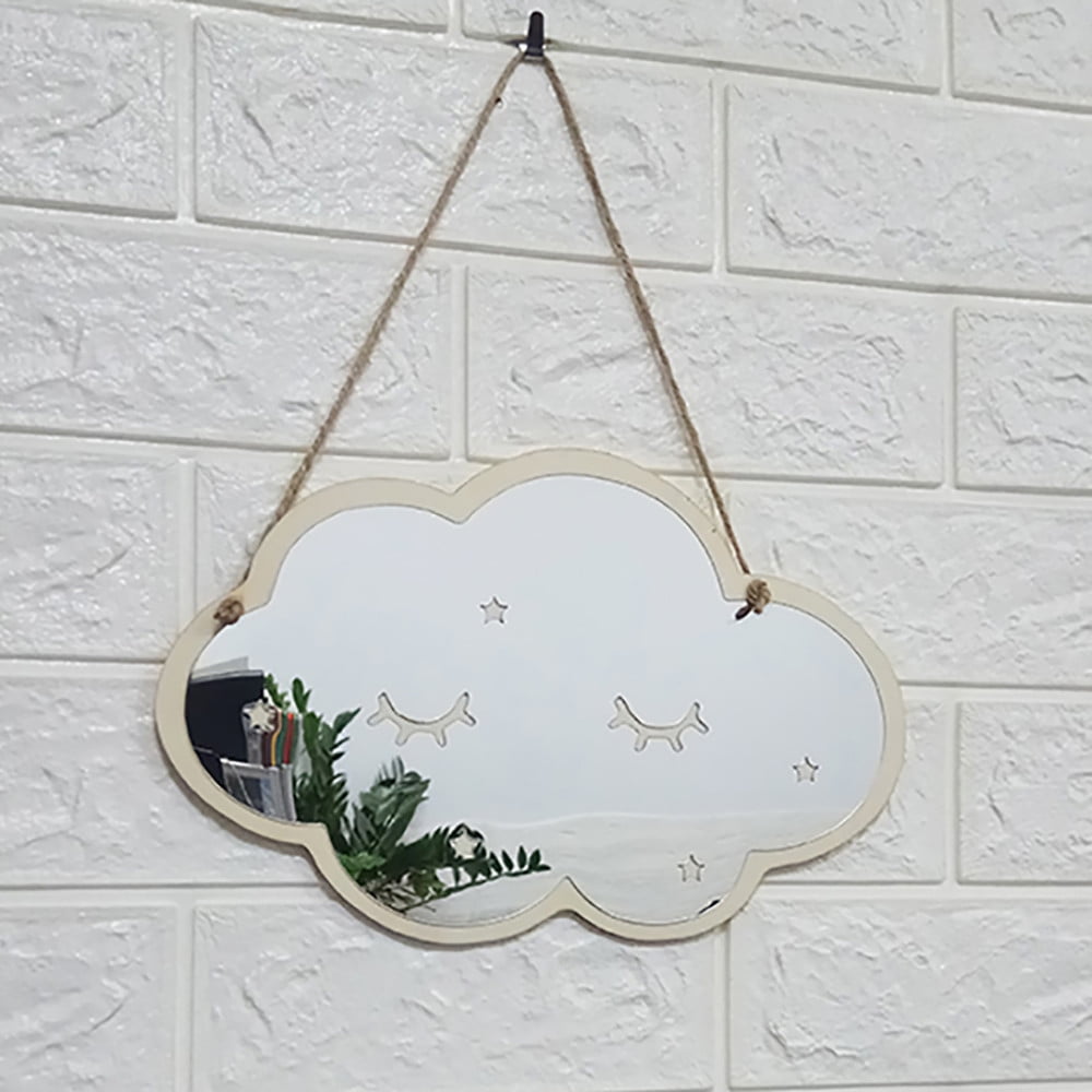 Deagia Home Decor for Living Room Clearance Nordic Wood Acrylic Mirror ...