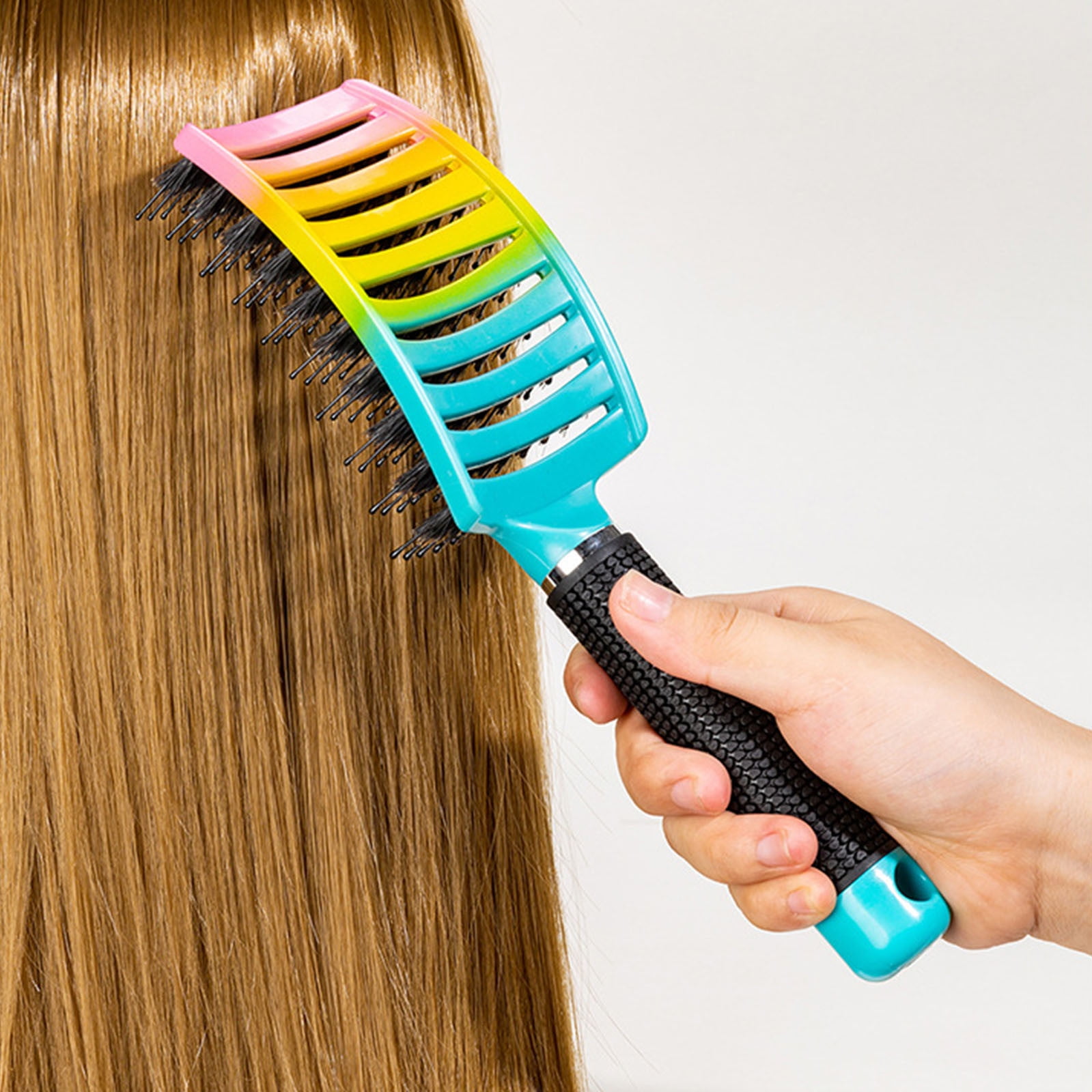 Deagia Shower Cleaner Clearance Big Curved Hairdressing Comb Bristle ...