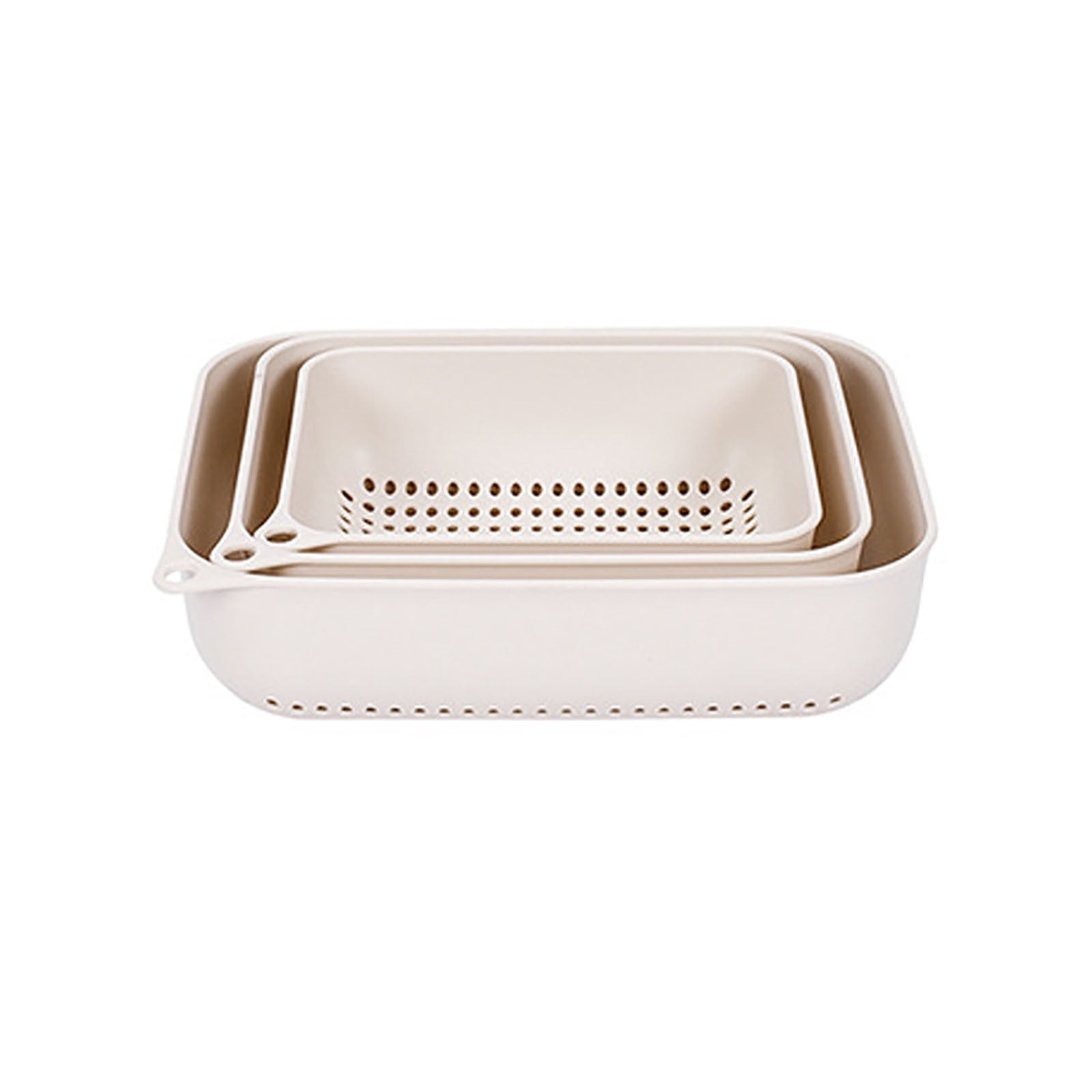 Deagia Storage Bins Clearance Plastic Basket Kitchen Sink Three-Piece ...