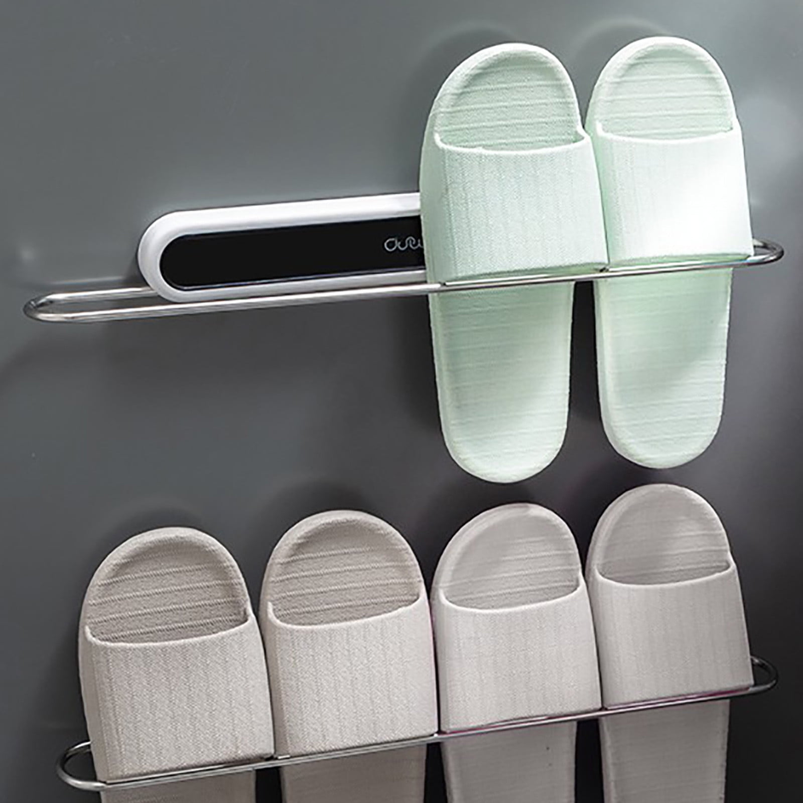 Deagia Storage Box Clearance Bathroom Slippers Rack Free Punching Wall ...
