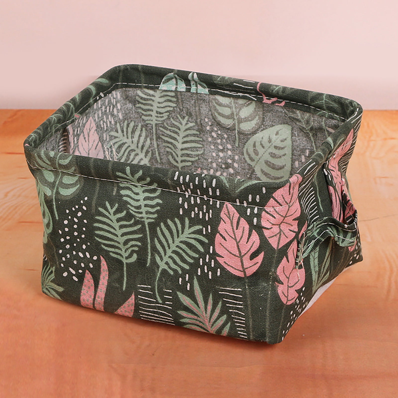 Deagia Storage Box Cotton and Linen Fabric Storage Box Storage Basket ...