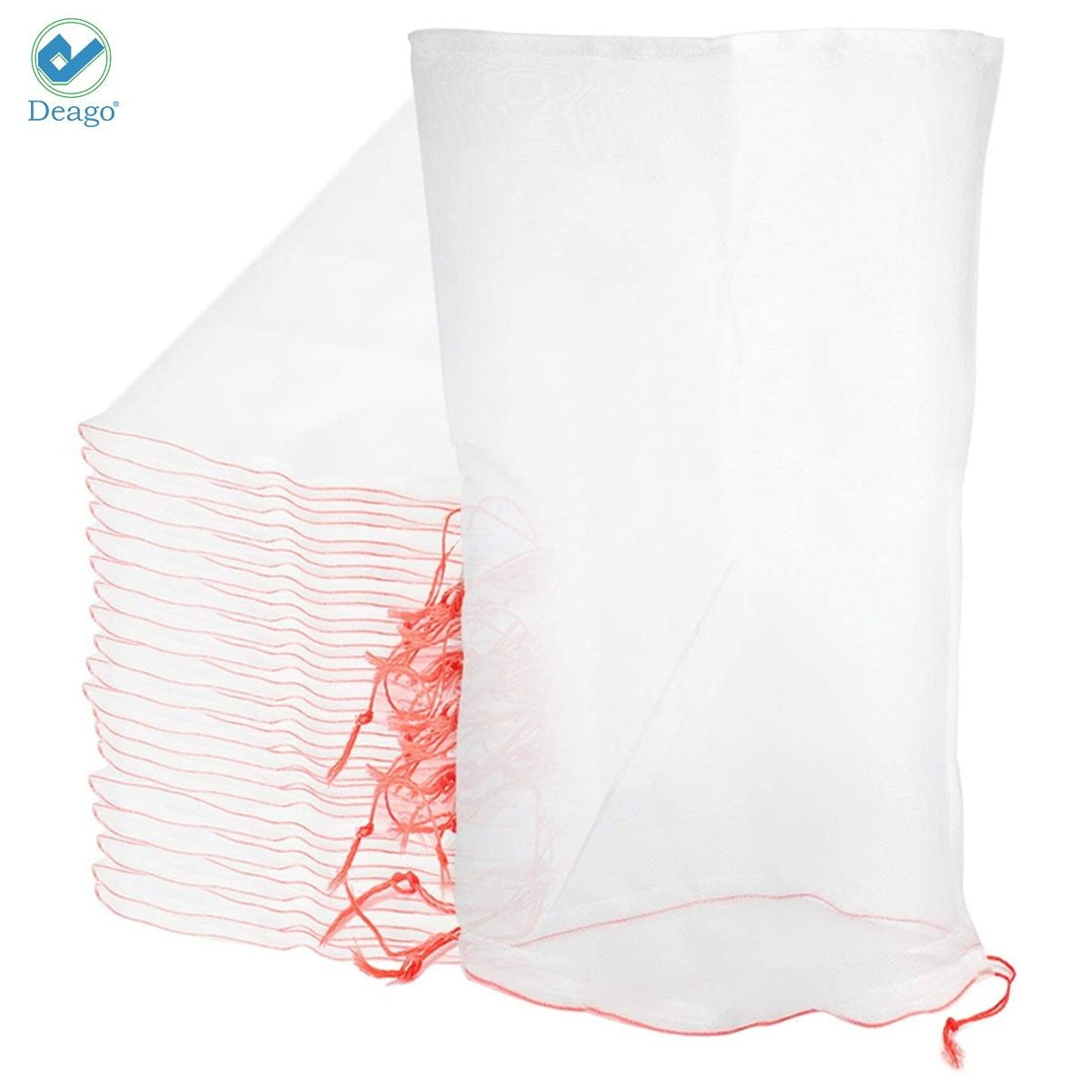Deago 100Pcs Fruit Protection Bags, Reusable Netting Bags Mosquito Bug ...