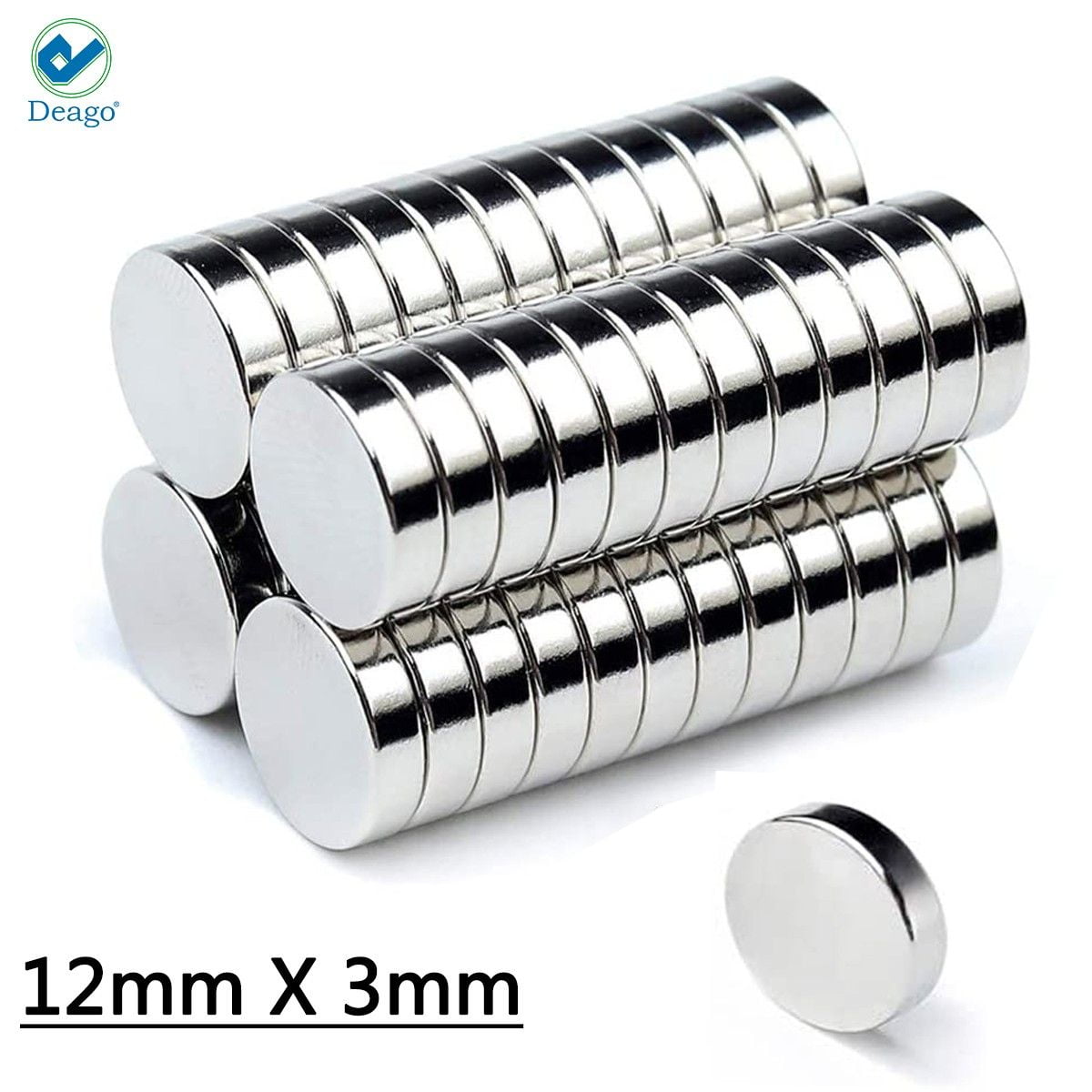 Deago 30 Pcs Neodymium Rare Earth Super Magnets Small Round Office ...