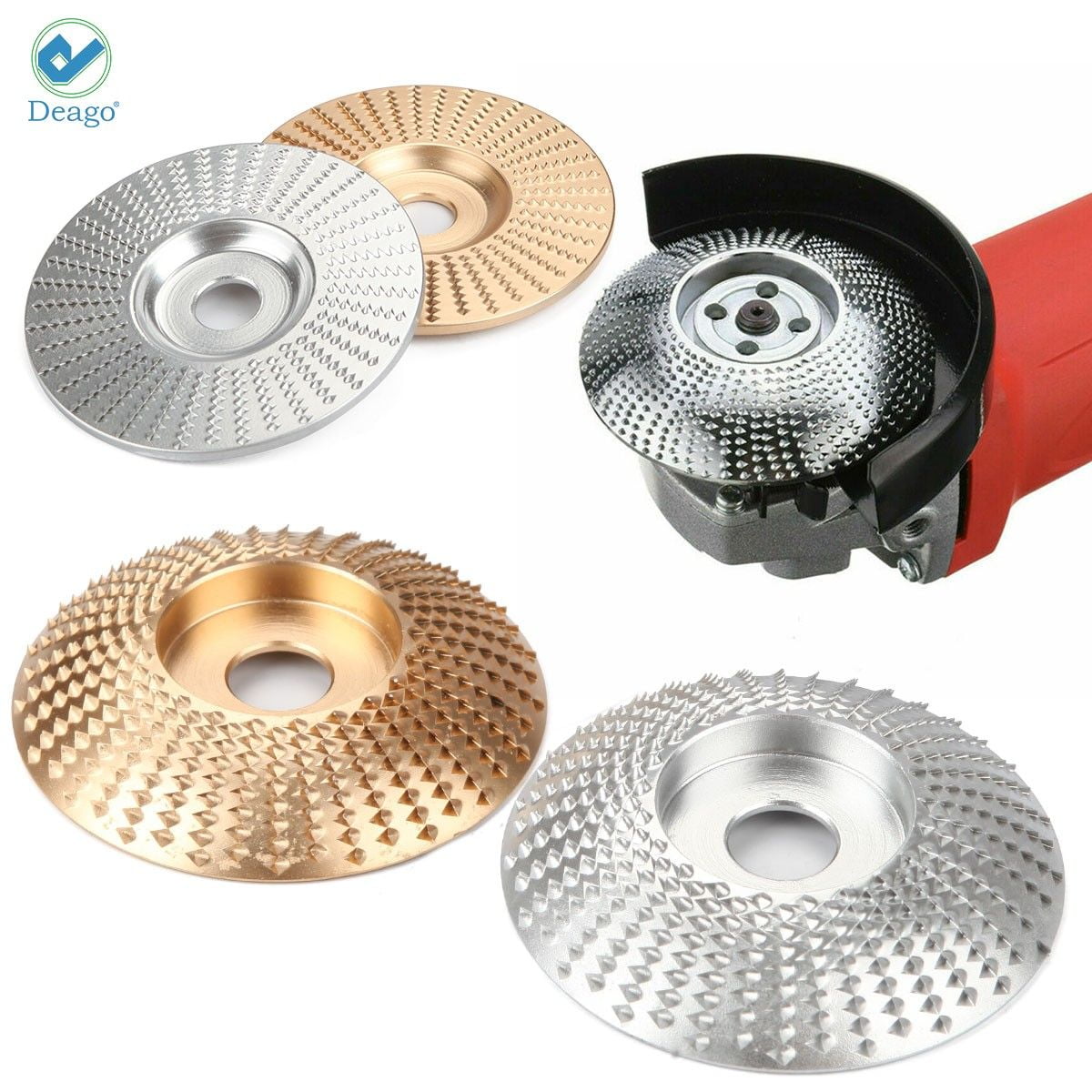 Deago 85mm Carbide Wood Sanding Carving Shaping Disc For Angle Grinder ...