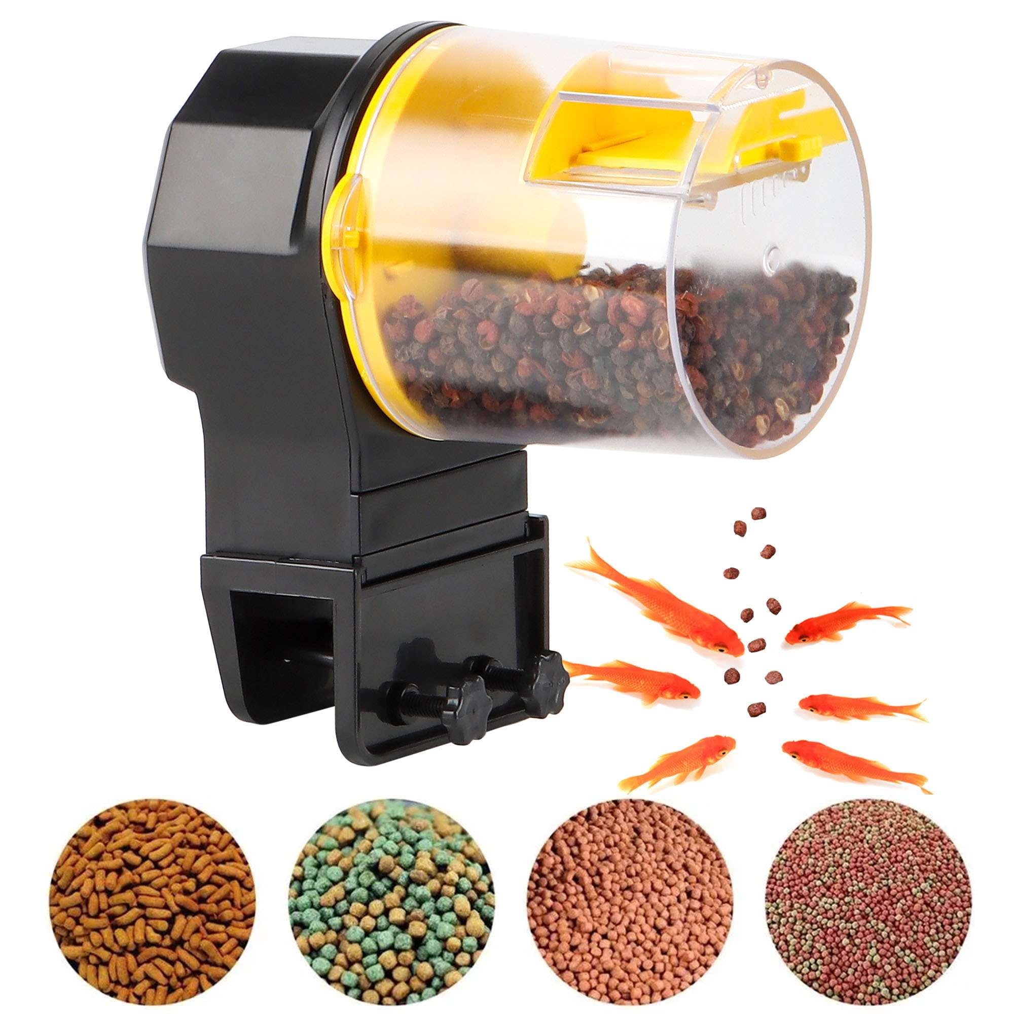 Deago Aquarium Fish Feeder Automatic Food Dispenser Timer Fish Tank ...
