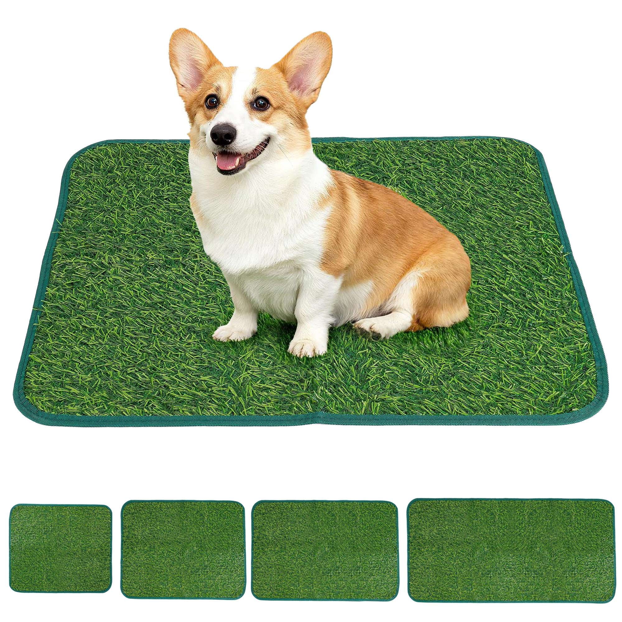Deago Artificial Grass Puppy Pee Pad for Dogs and Small Pets - 14.2x18 ...